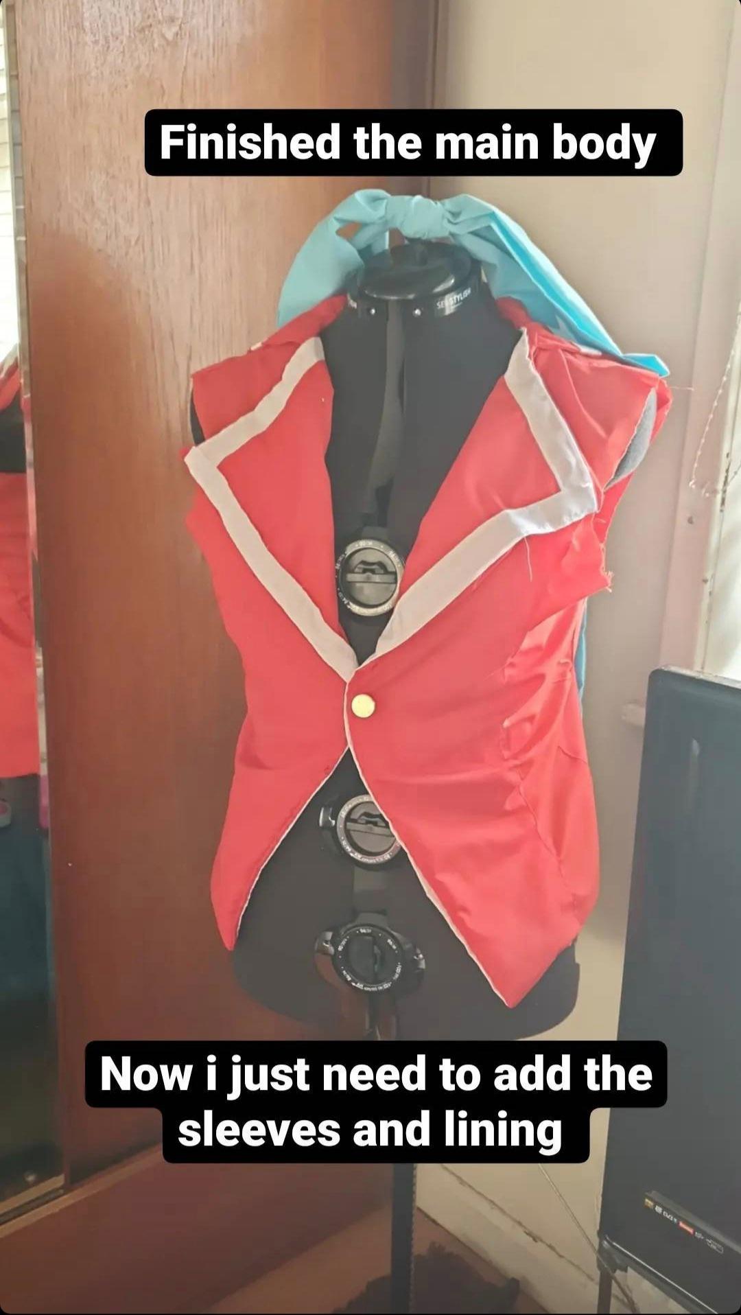 My first time tryna sew but heres my karin kanzuki cosplay (so far)!! [Self] | Scrolller