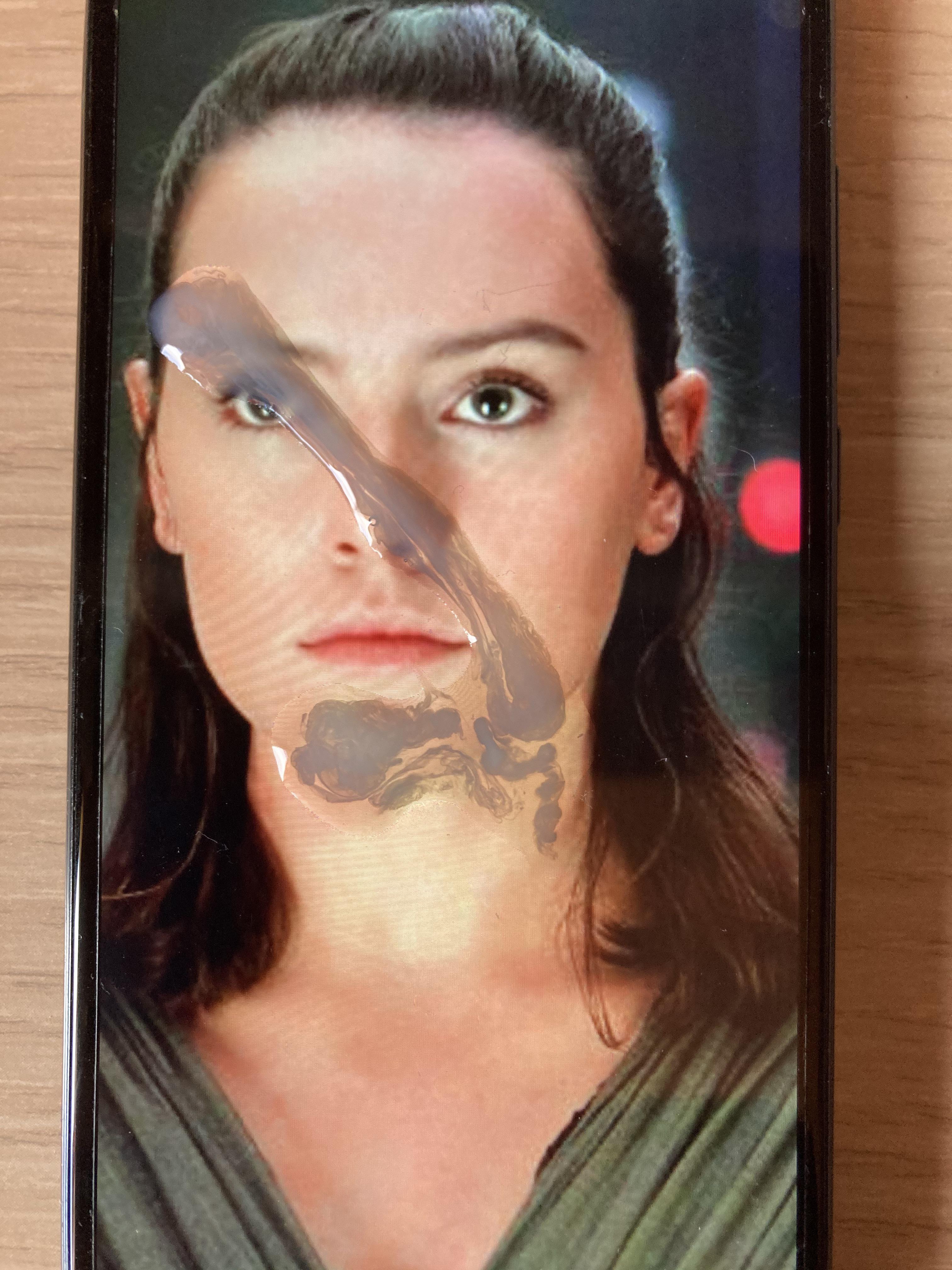 My first tribute to my favorite pic of Daisy Ridley as Rey, hope it’s at least decent! | Scrolller