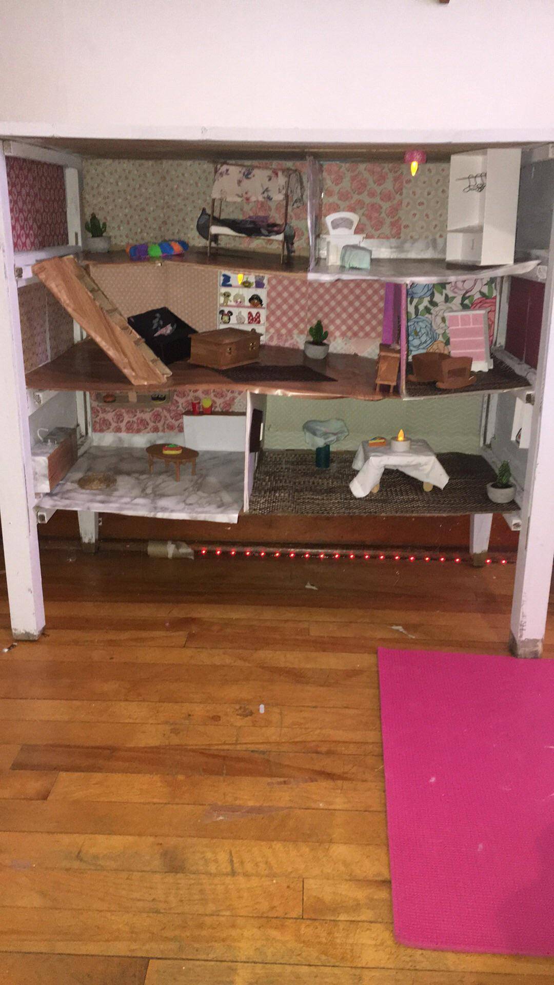 My first try at a full DIY recycled dollhouse! | Scrolller