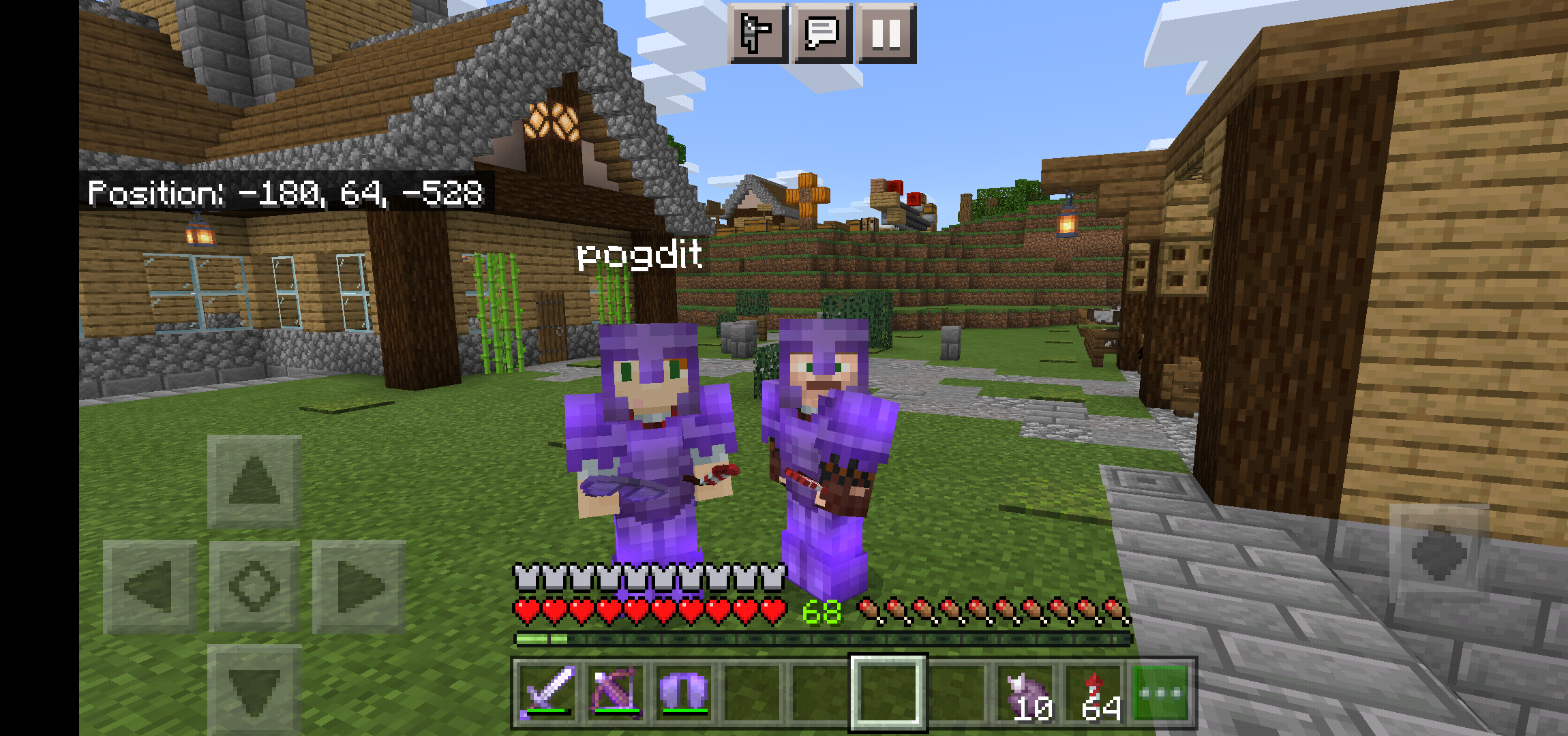 My friend and I just got our first full set of netherite armor and elytras in a no cheats world ...