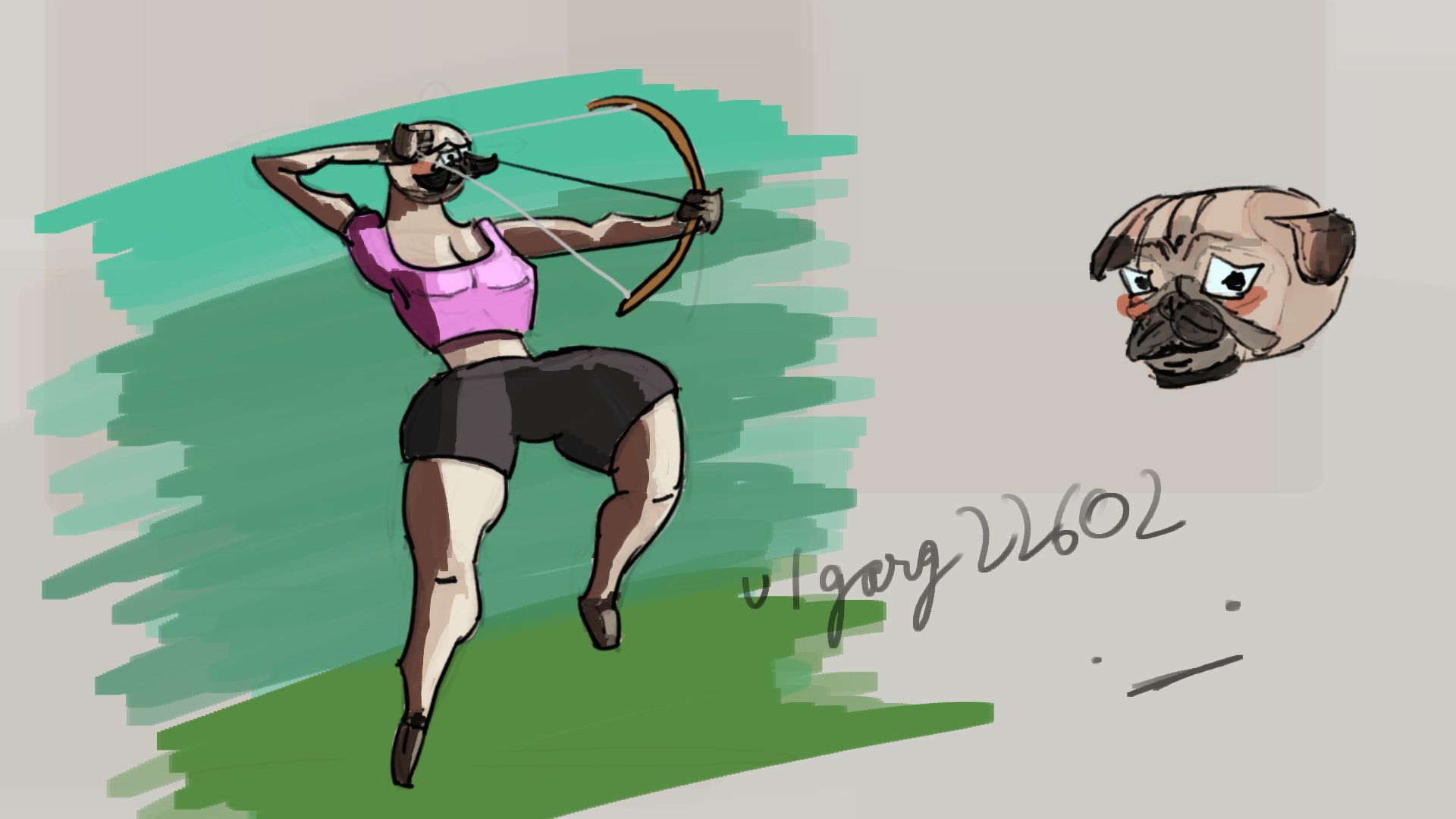 My friend challenged me to draw a furry... At first I was ironic and chose a pug... then I ...