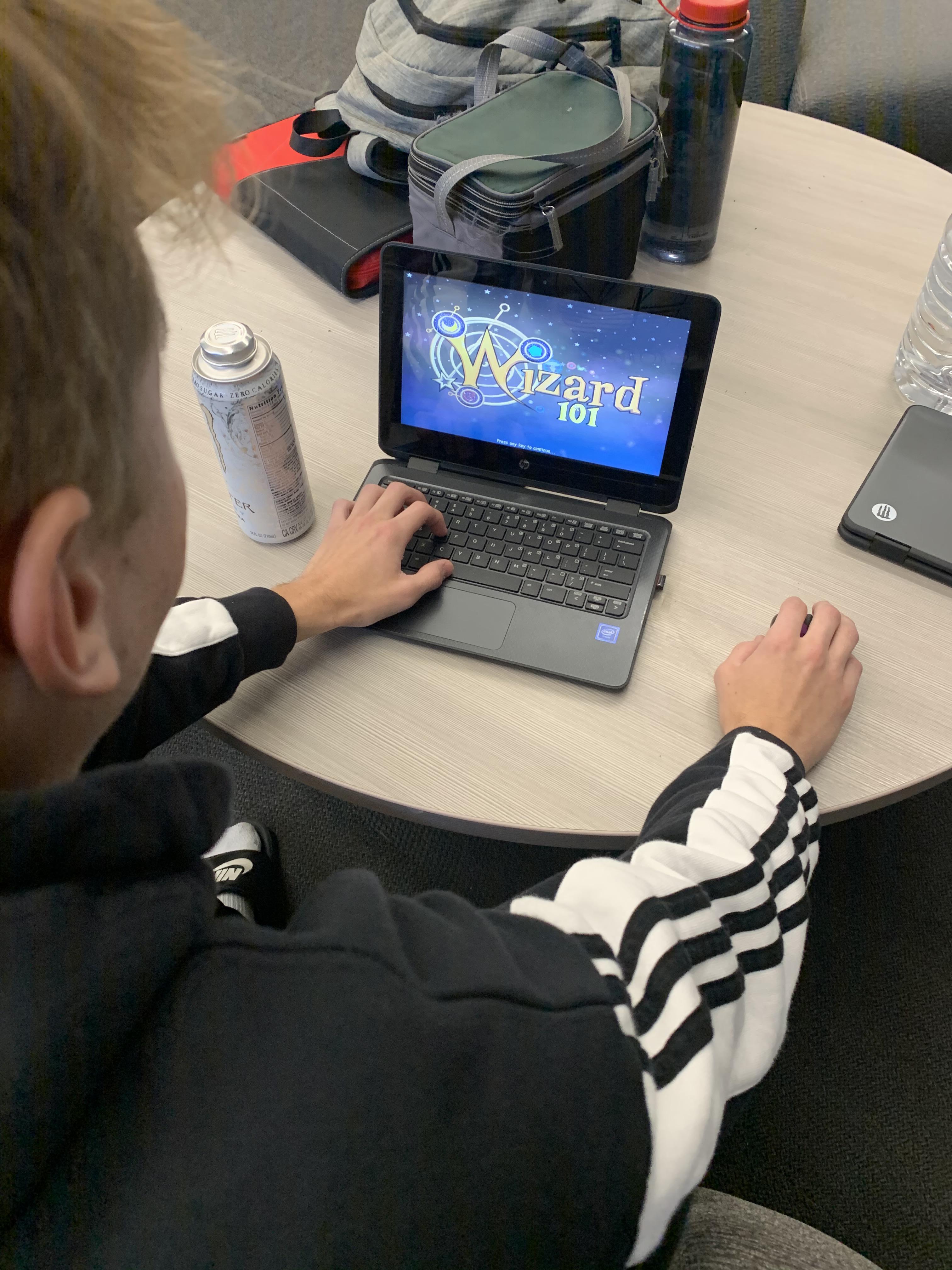 My friends gaming setup (note the white monster) | Scrolller