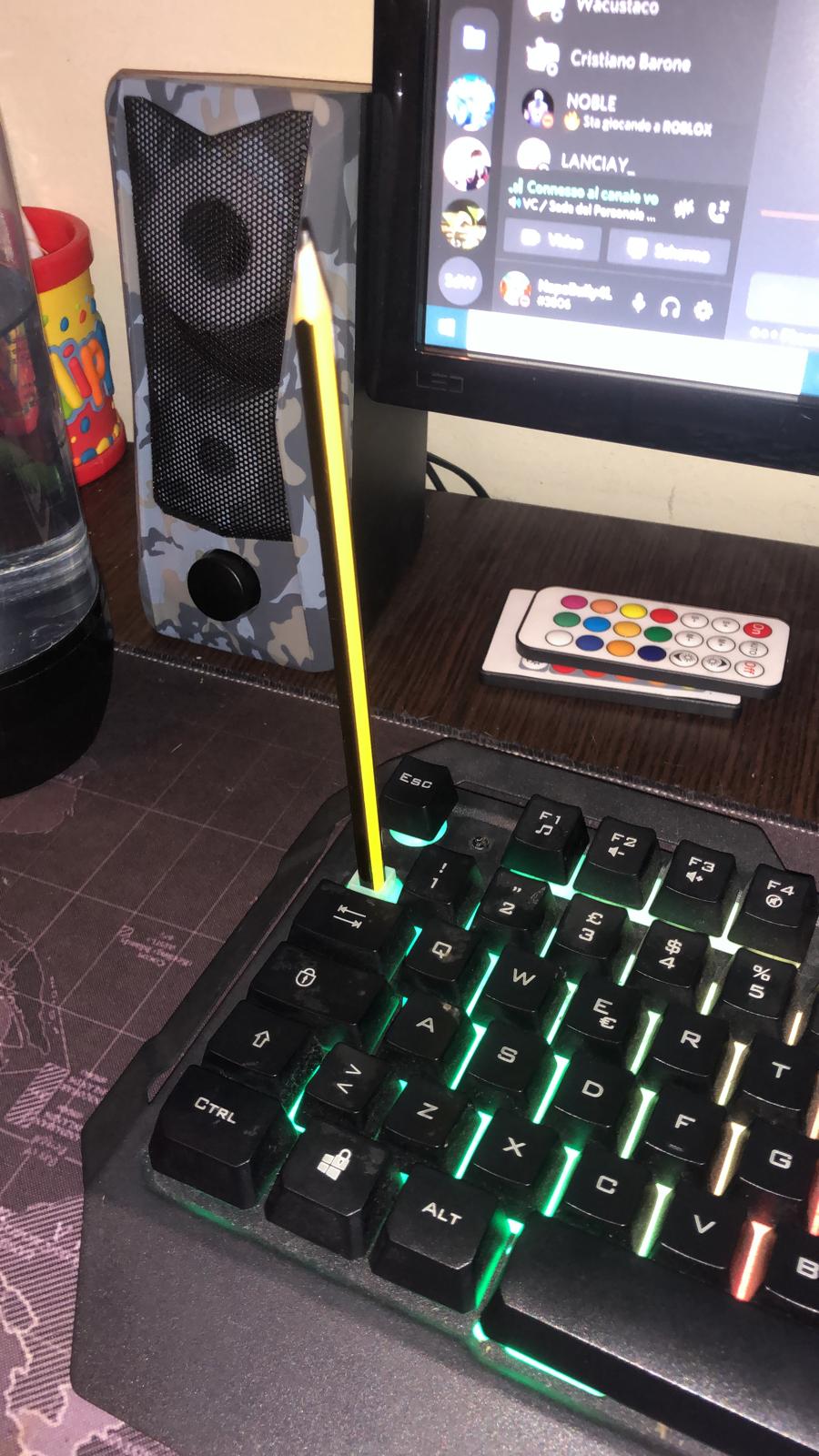 My friend's keyboard missing key replacement | Scrolller