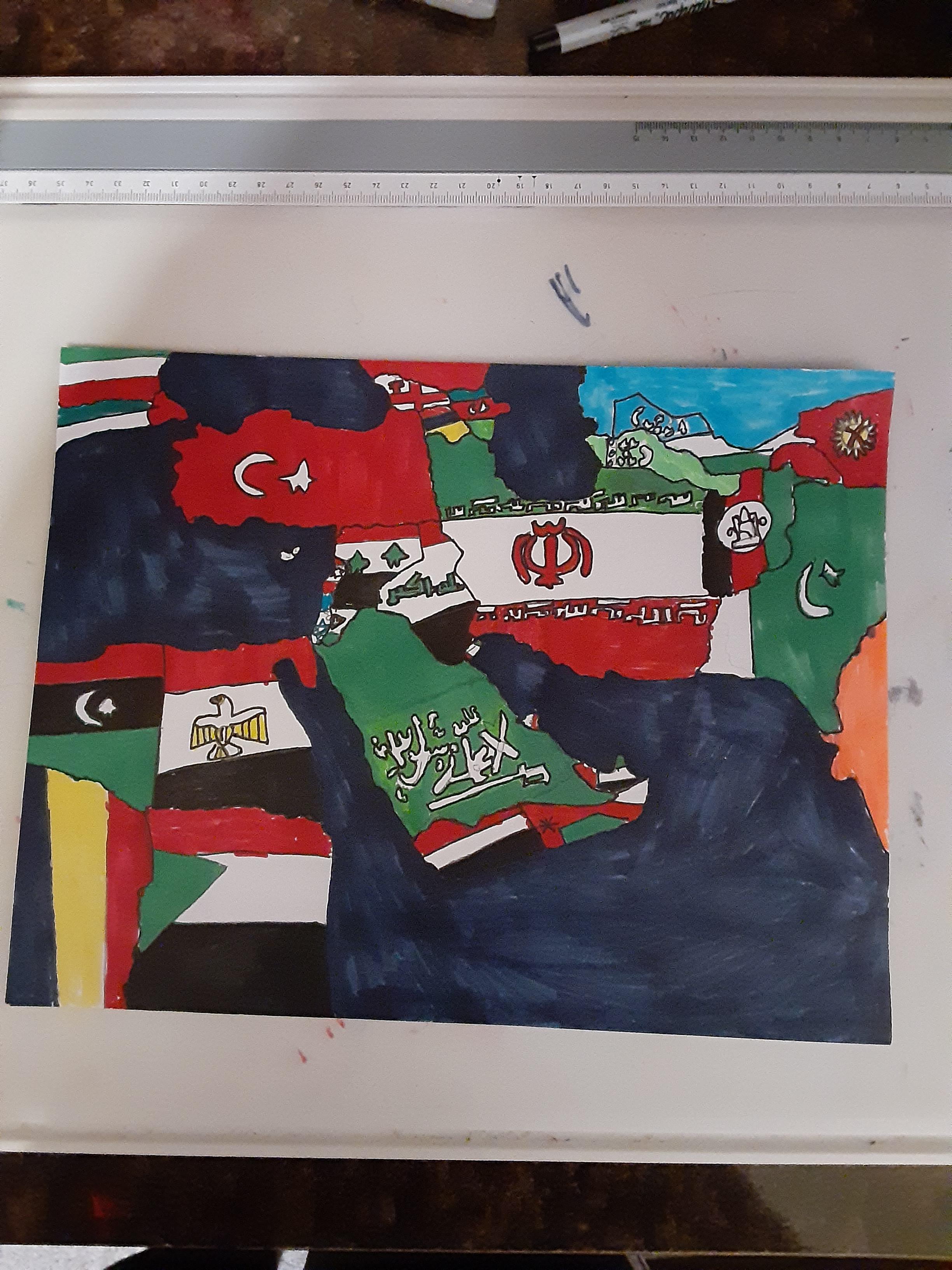My fully finished map of the middle east | Scrolller