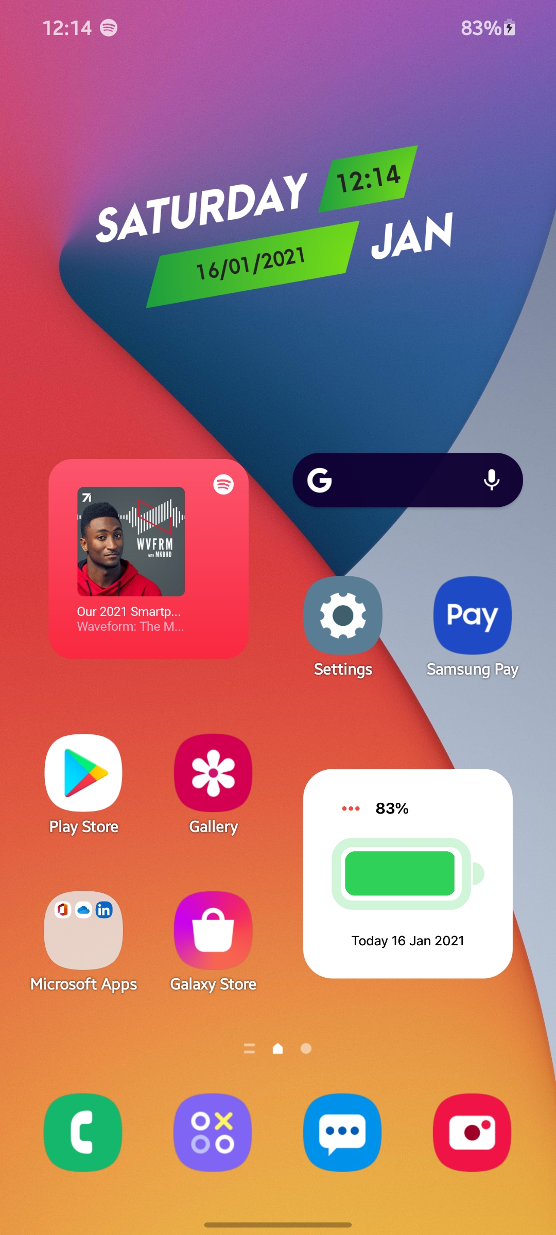 My GalaxyA71 Homescreen setup (Gradient KWGT + Poma KWGT) | Scrolller