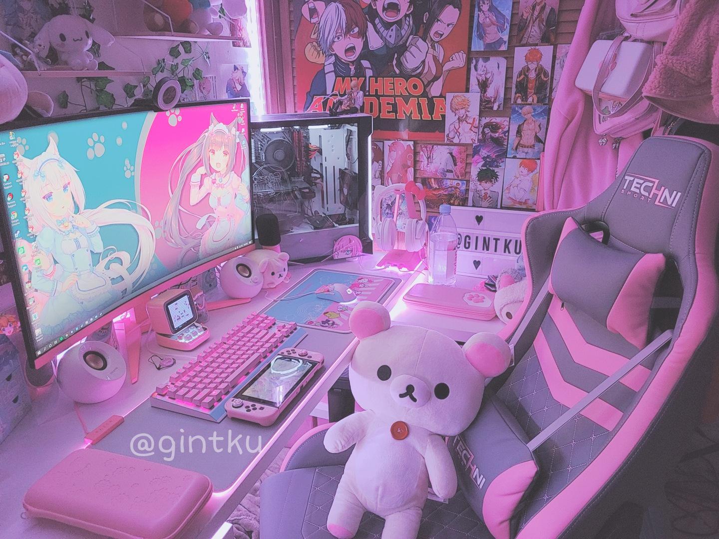 my gaming setup atm🤍 | Scrolller