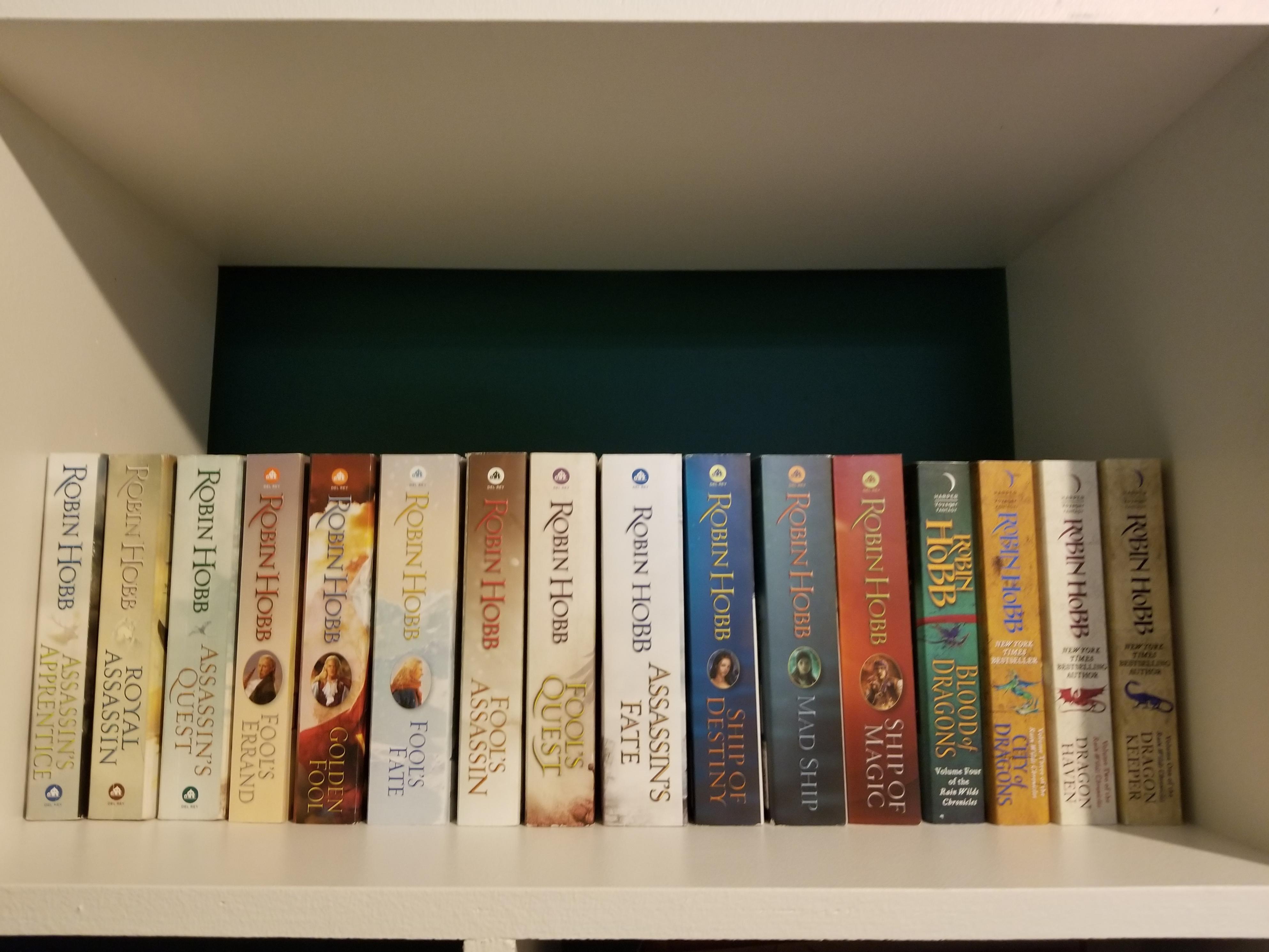 My Hobb shelf is finally complete. | Scrolller