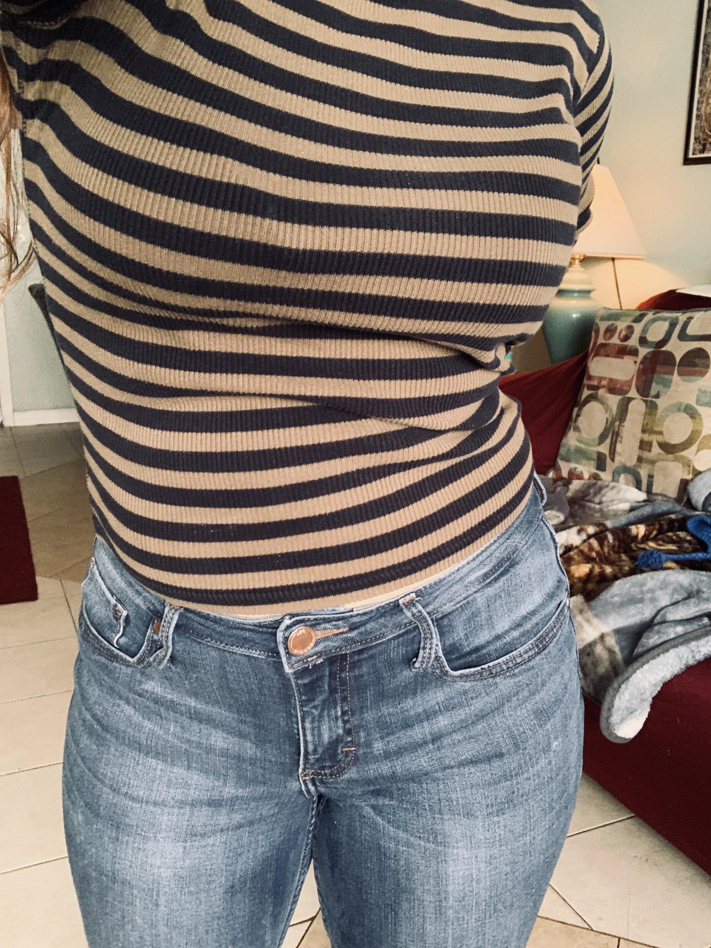 My jeans finally fit better! Been working out hard lately and finally feel confident to flaunt ...