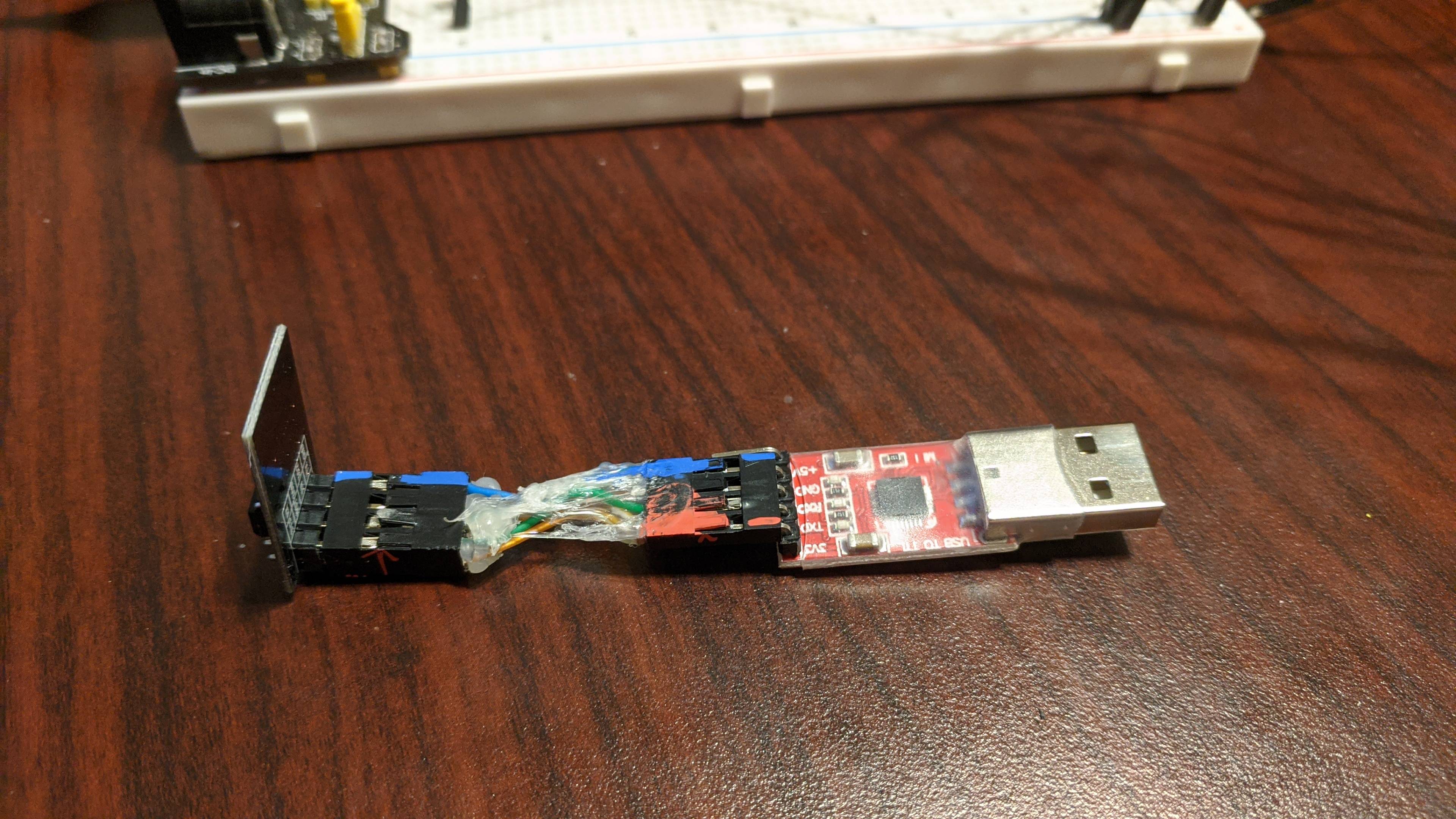 My kludgy ESP-01 to TTL cable | Scrolller