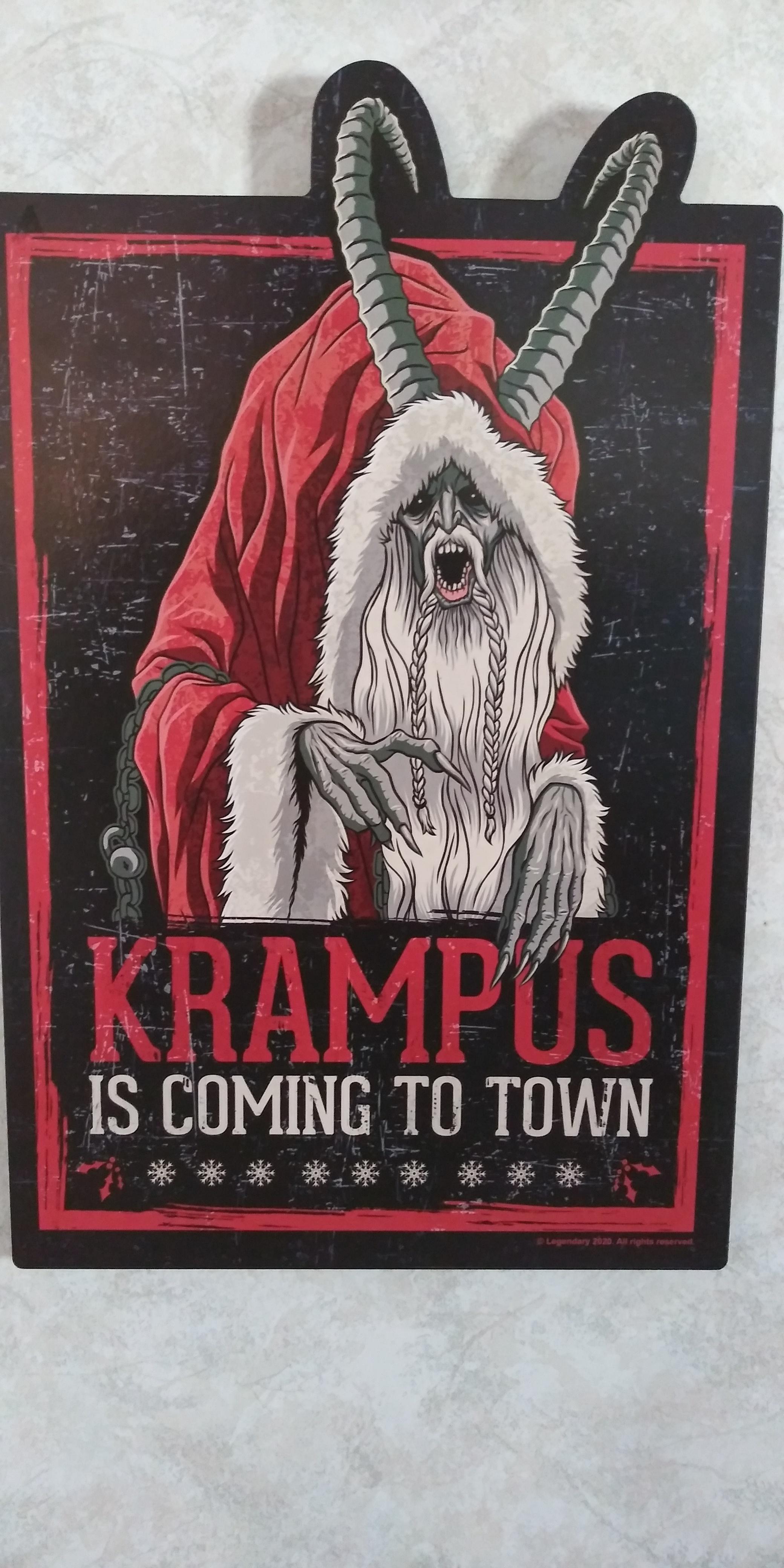 My "Krampus is coming to town" sign | Scrolller