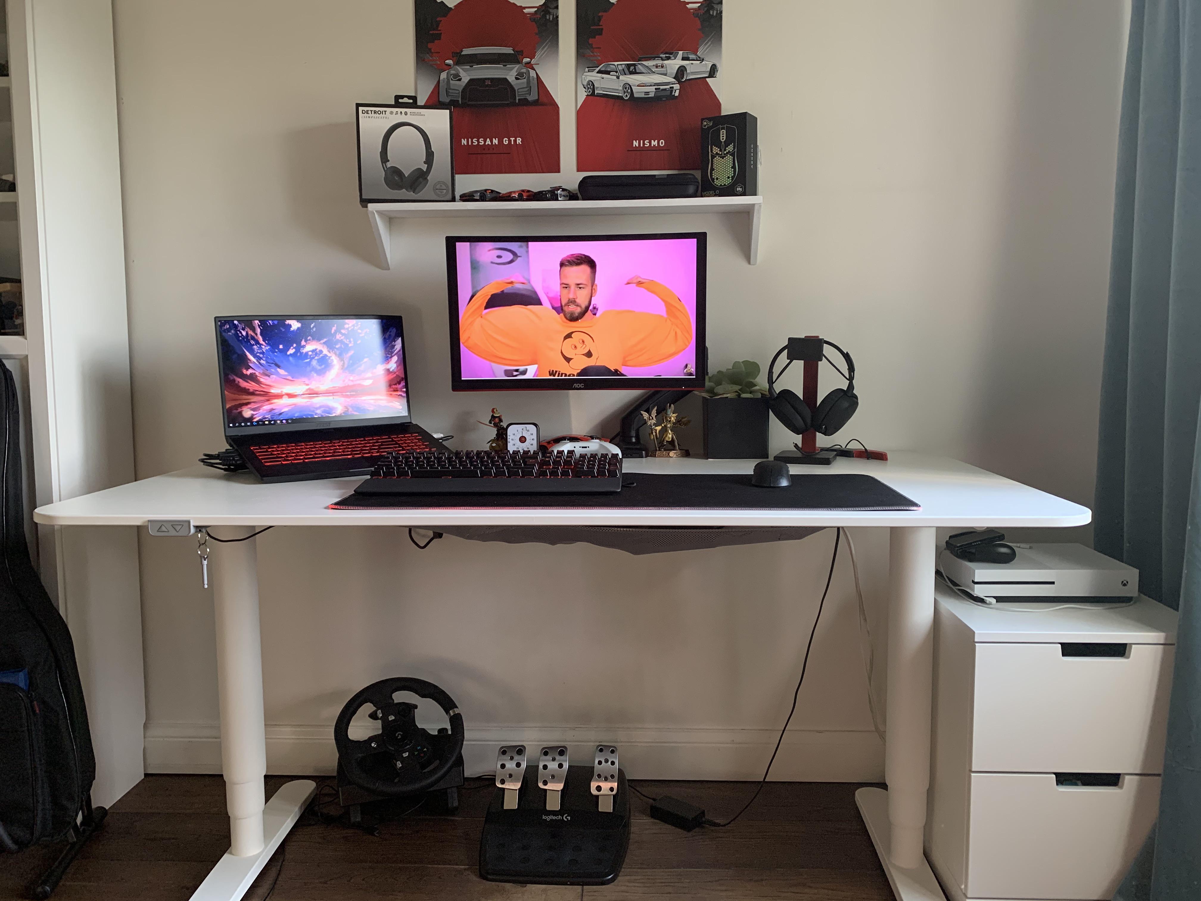 My laptop setup! (I built a lego stand for my laptop because broke) Any tips? | Scrolller