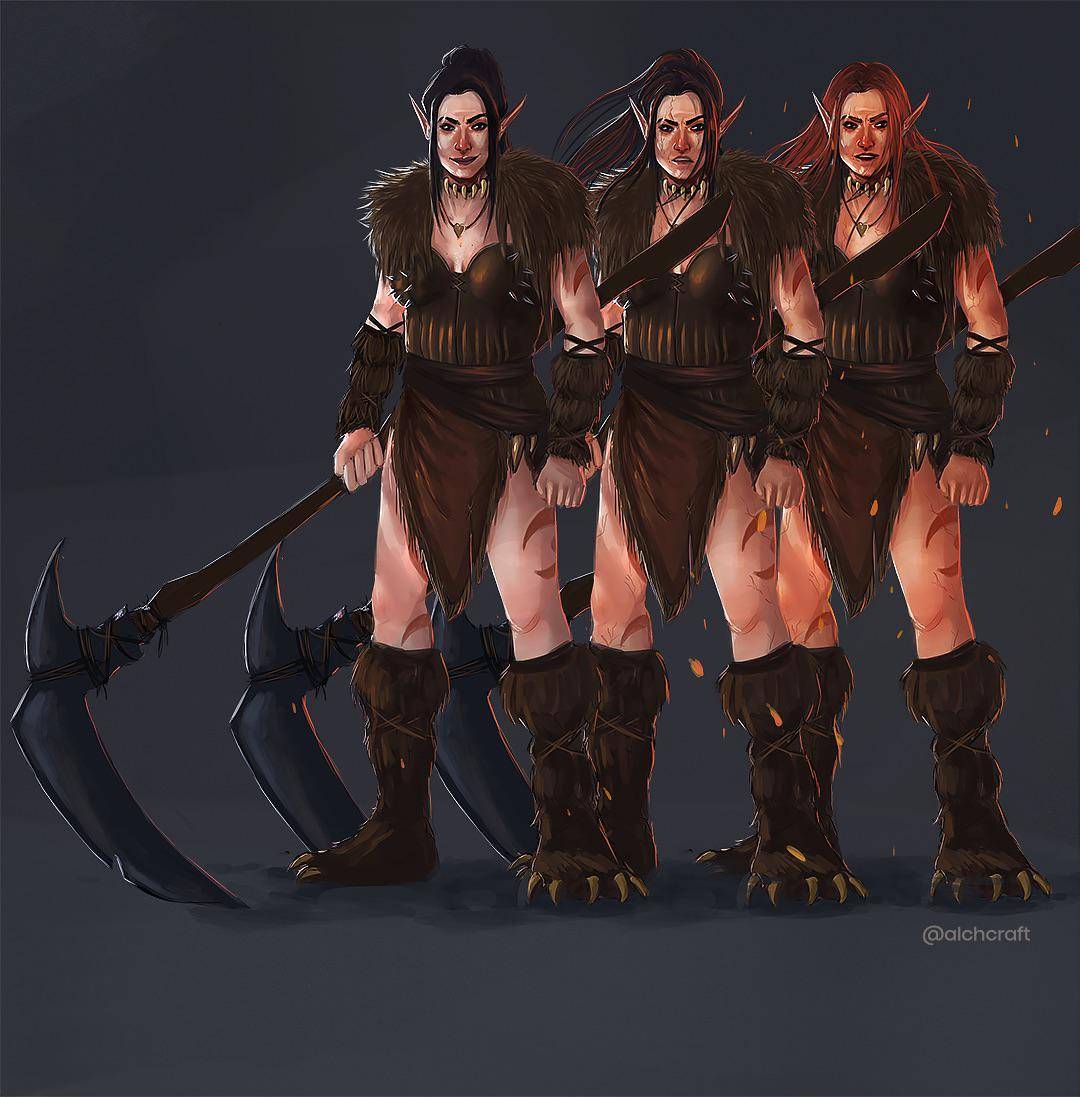 My last commission - female barbarian. Commissions are open. :) | Scrolller