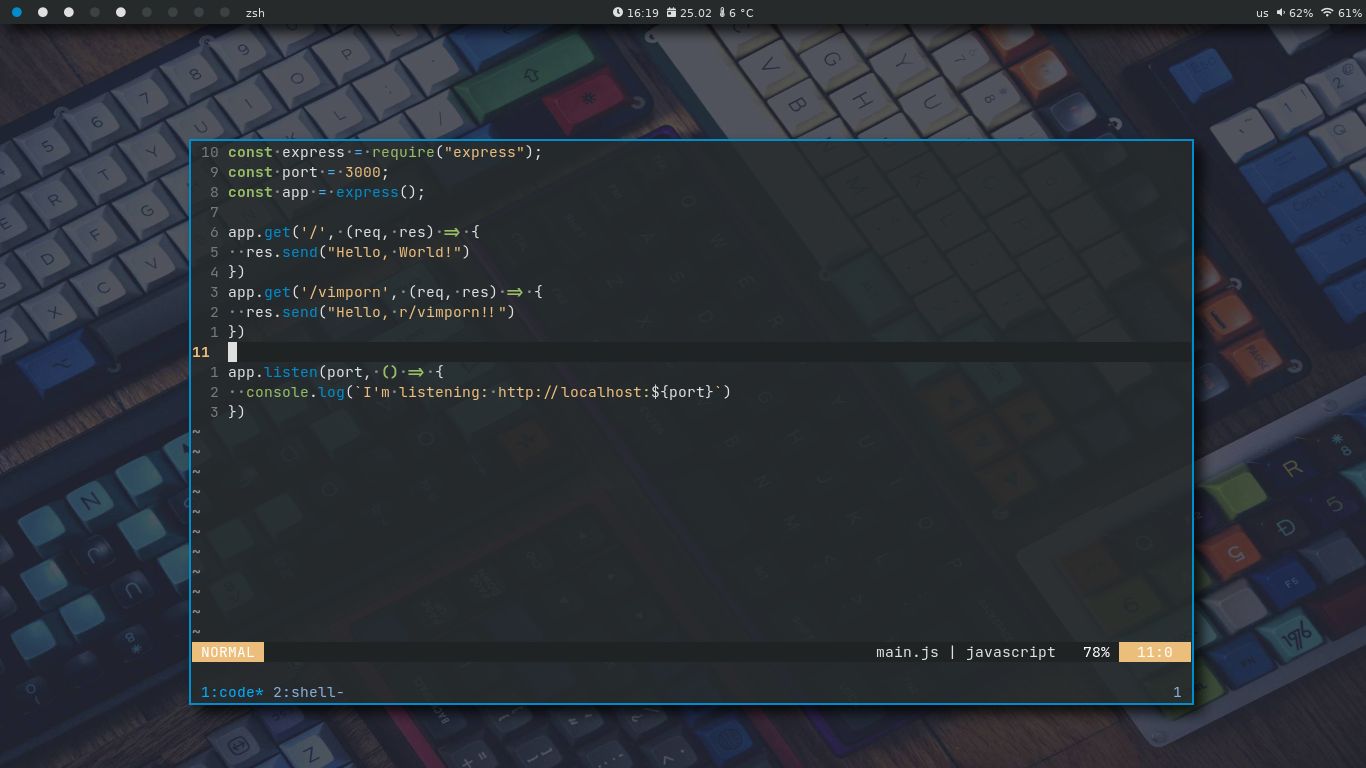 My little vim. For maximum speed and performance. | Scrolller
