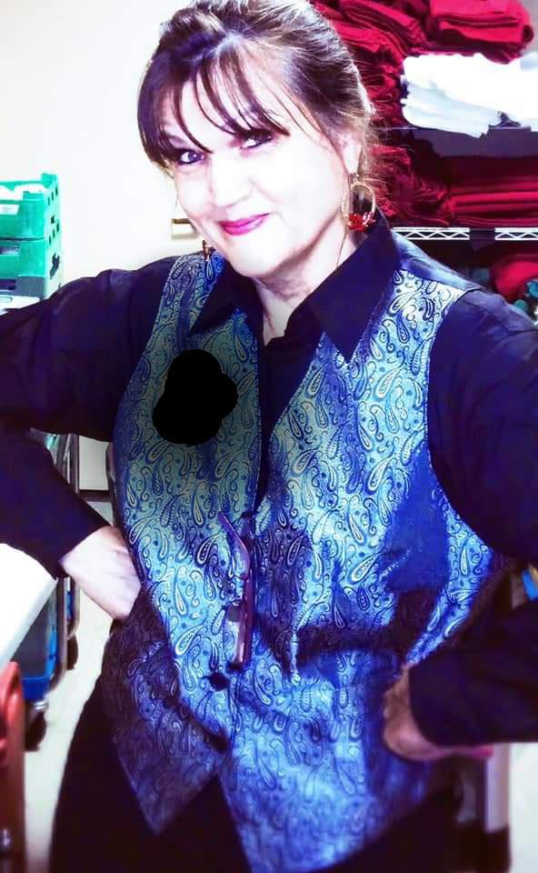 My Mom Posing While At Work Scrolller