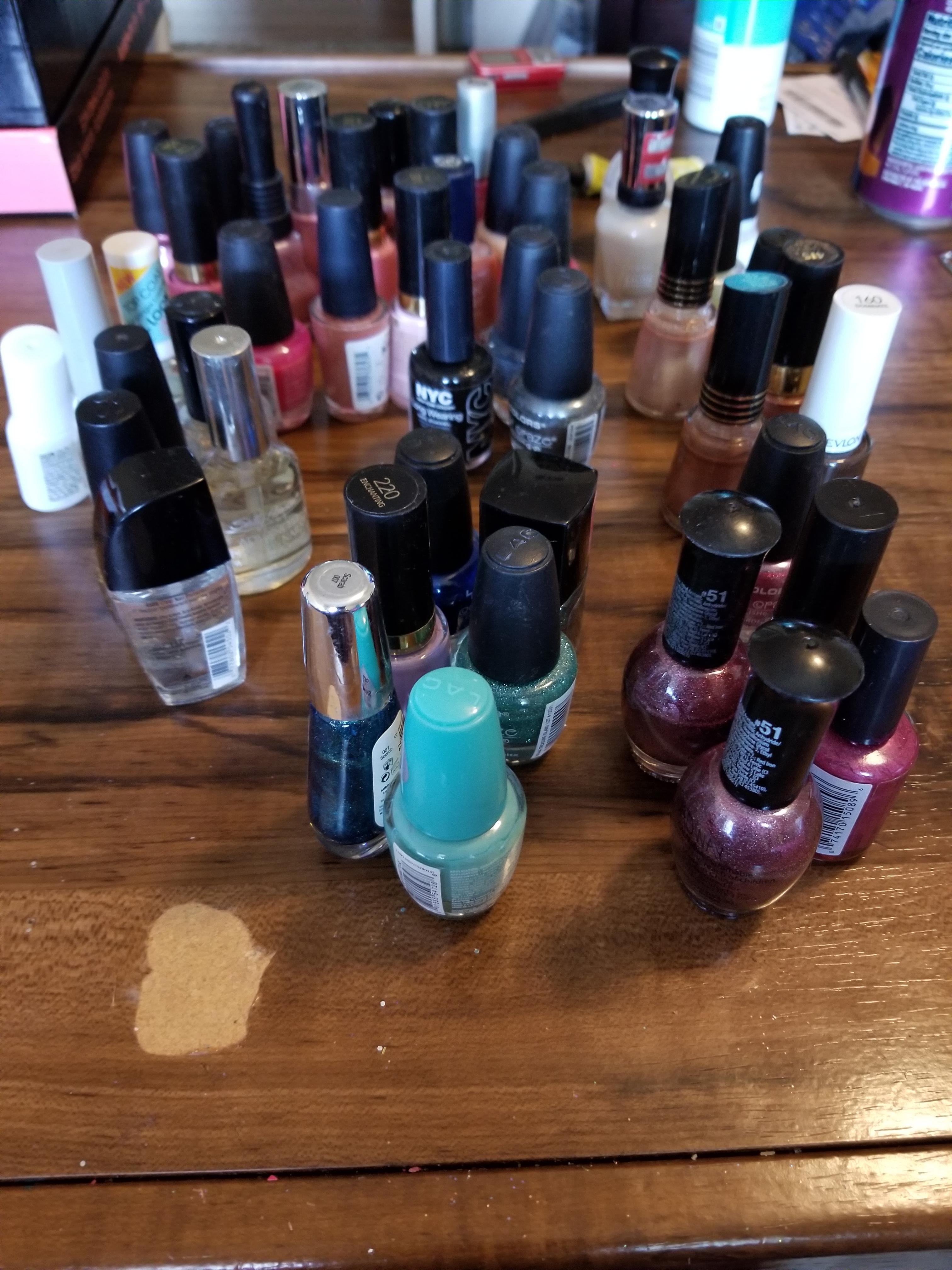 My mom sent me all her old nail polishes, I'm so excited to have an actual selection. | Scrolller
