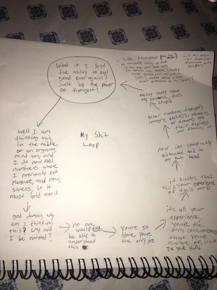 My most prominent thought loop. Anybody been though something like this? It all happens so ...