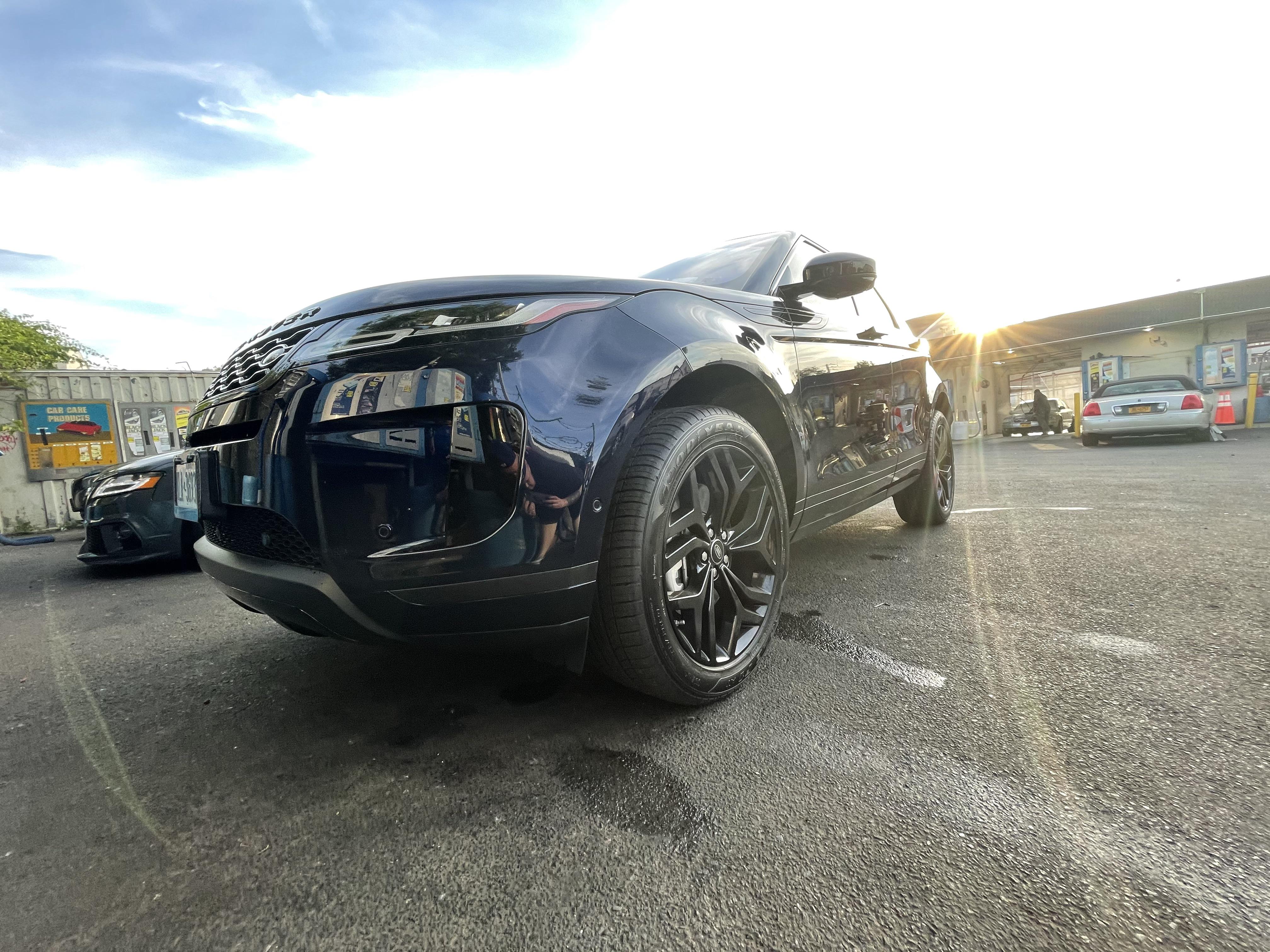 My new 2021 Range Rover Evoque SE in Portofino Blue. Unbelievably in love with this car after ...