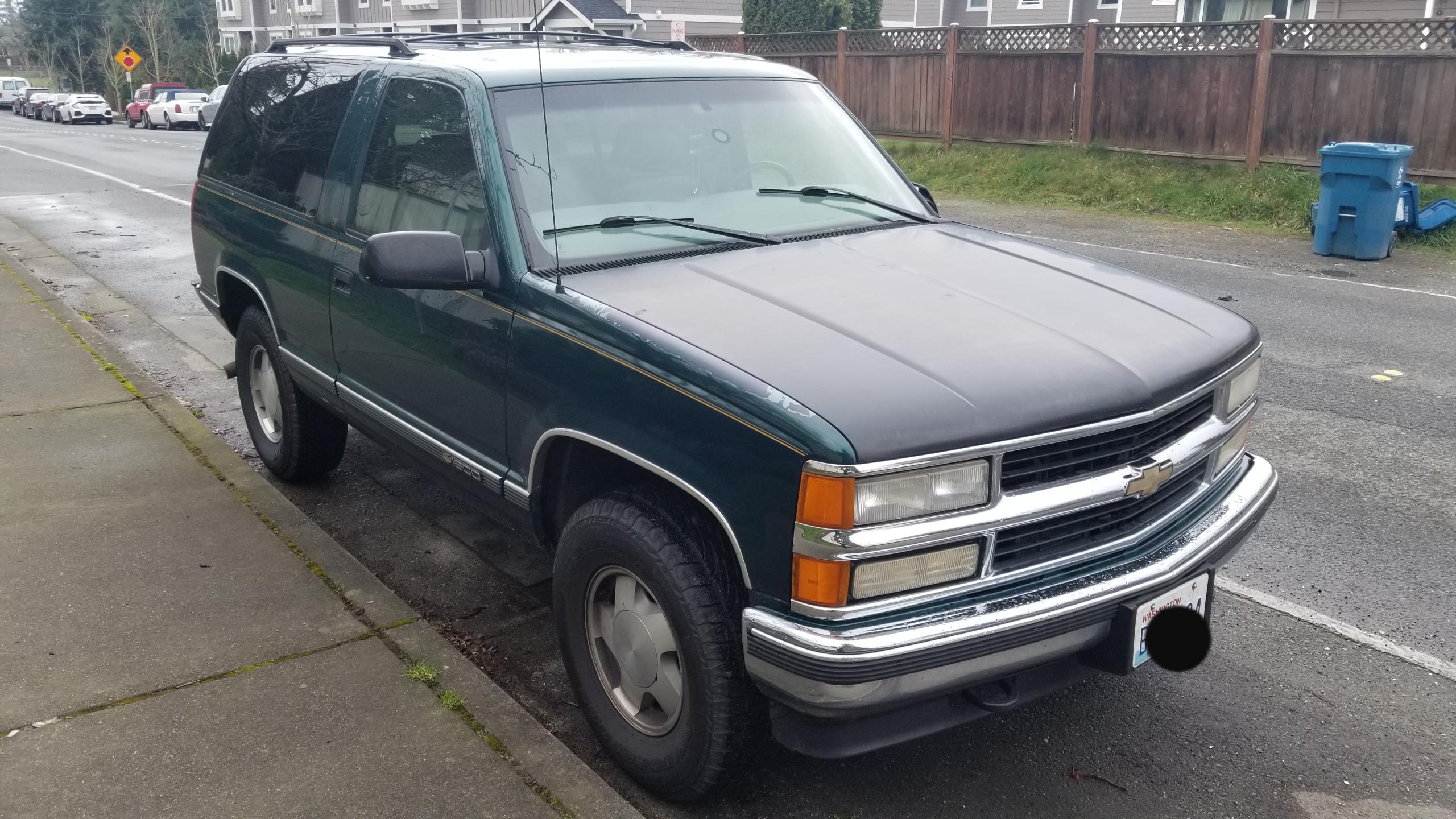 My new daily! 1997 2 door Tahoe, all original with 176k on her. So many plans! | Scrolller