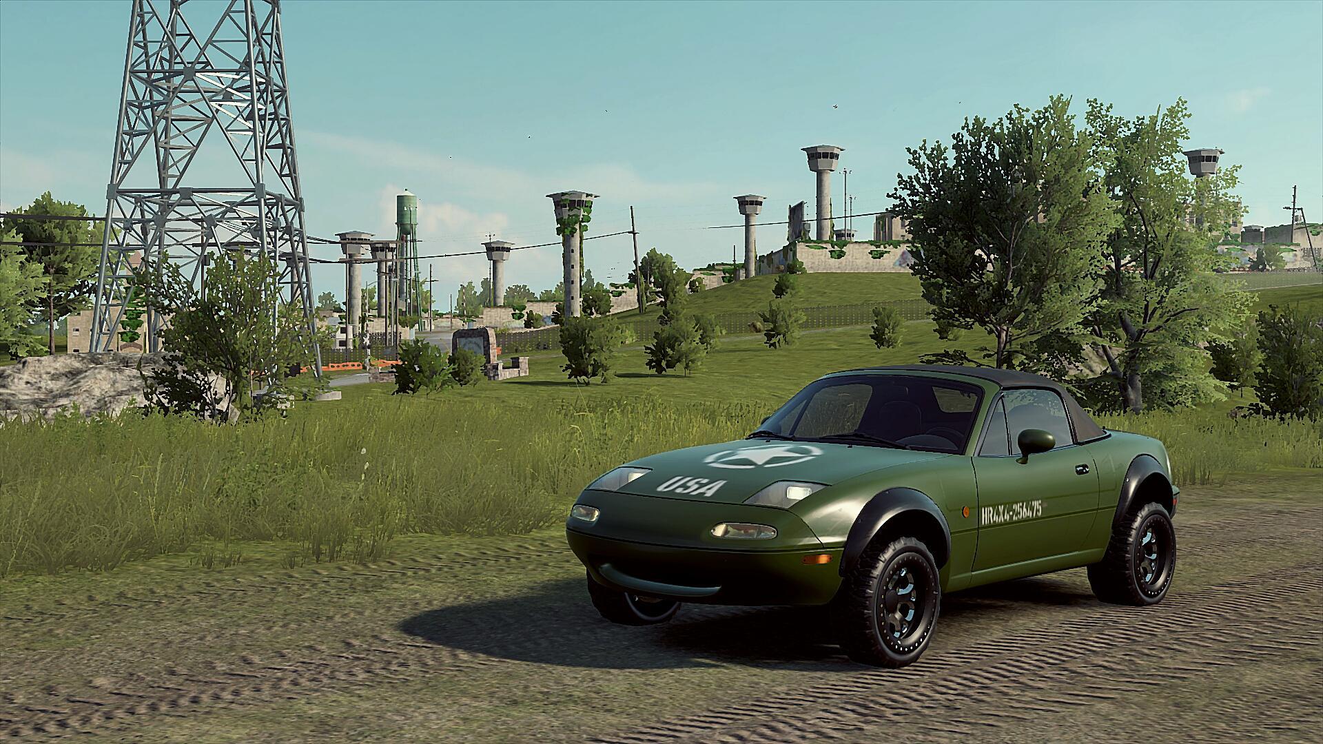My offroad MX5 Miata with a classic military wrap. | Scrolller