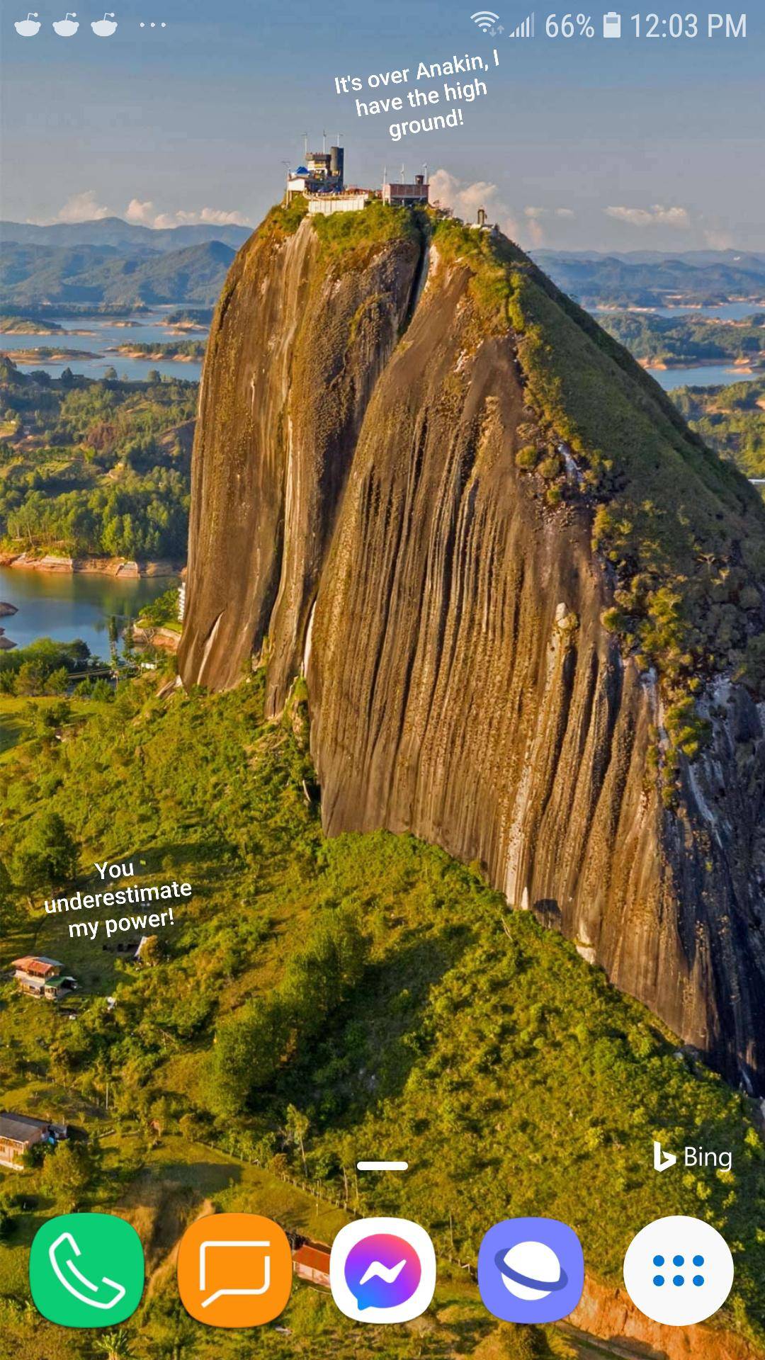 My random daily wallpaper had some good meme potential today | Scrolller