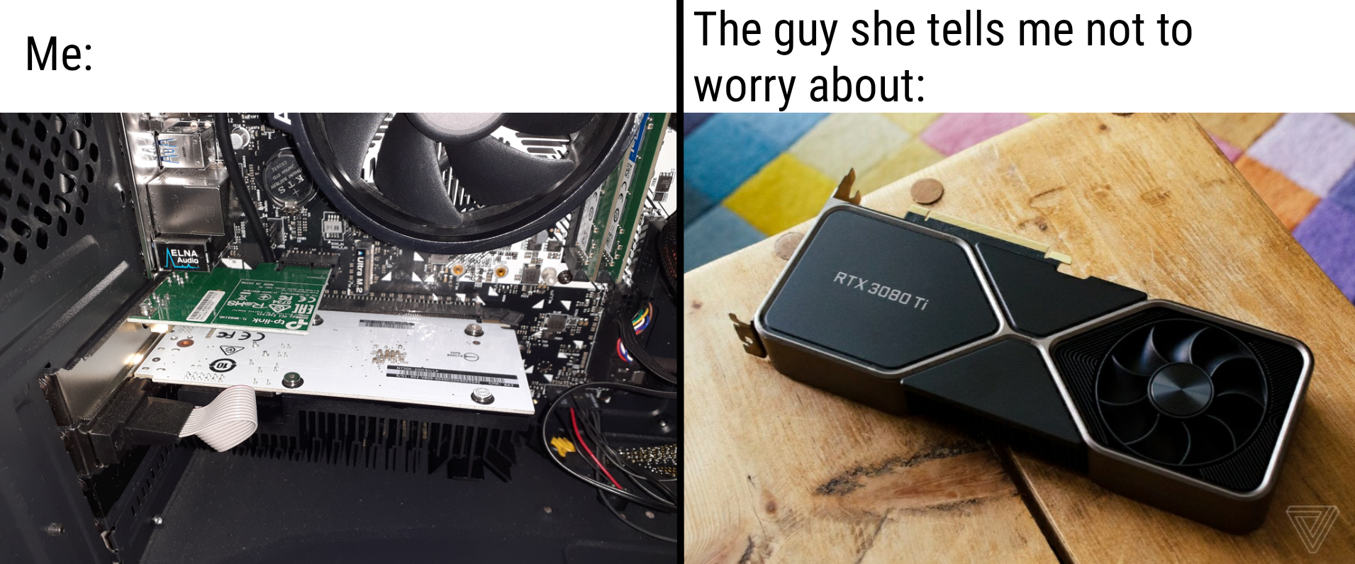 My real GPU on the left btw | Scrolller