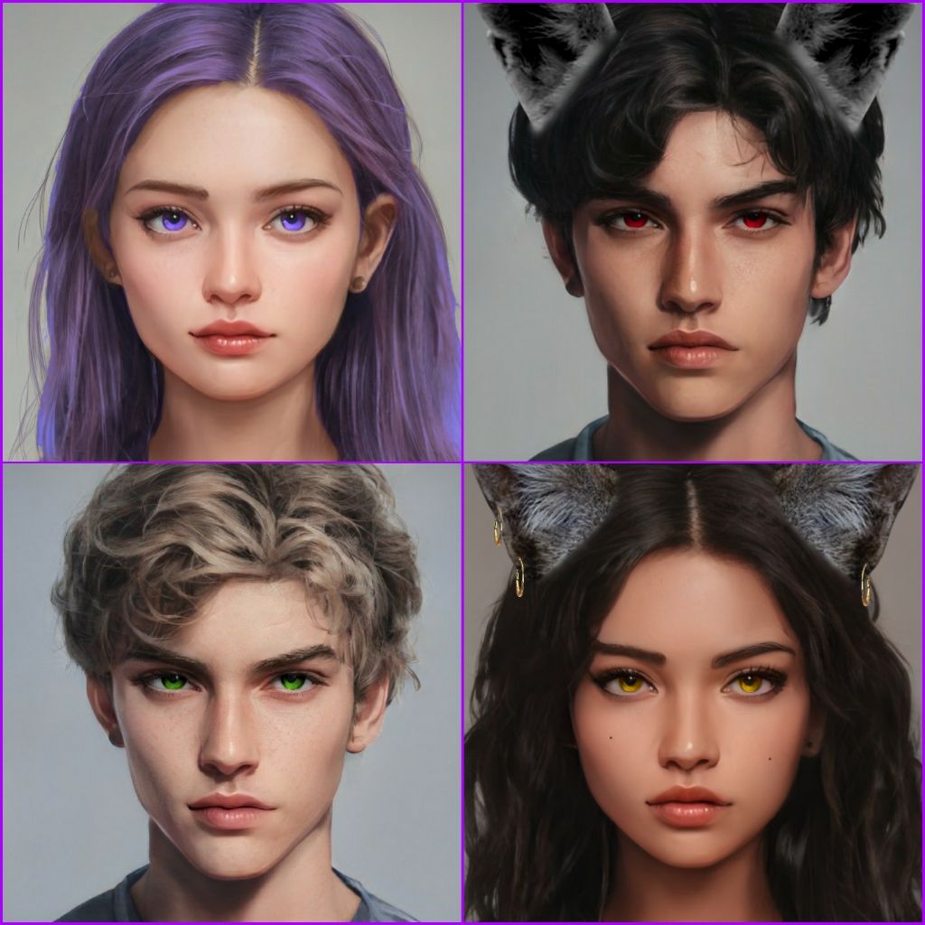 My RWBY team, Team VOLT done in artbreeder | Scrolller