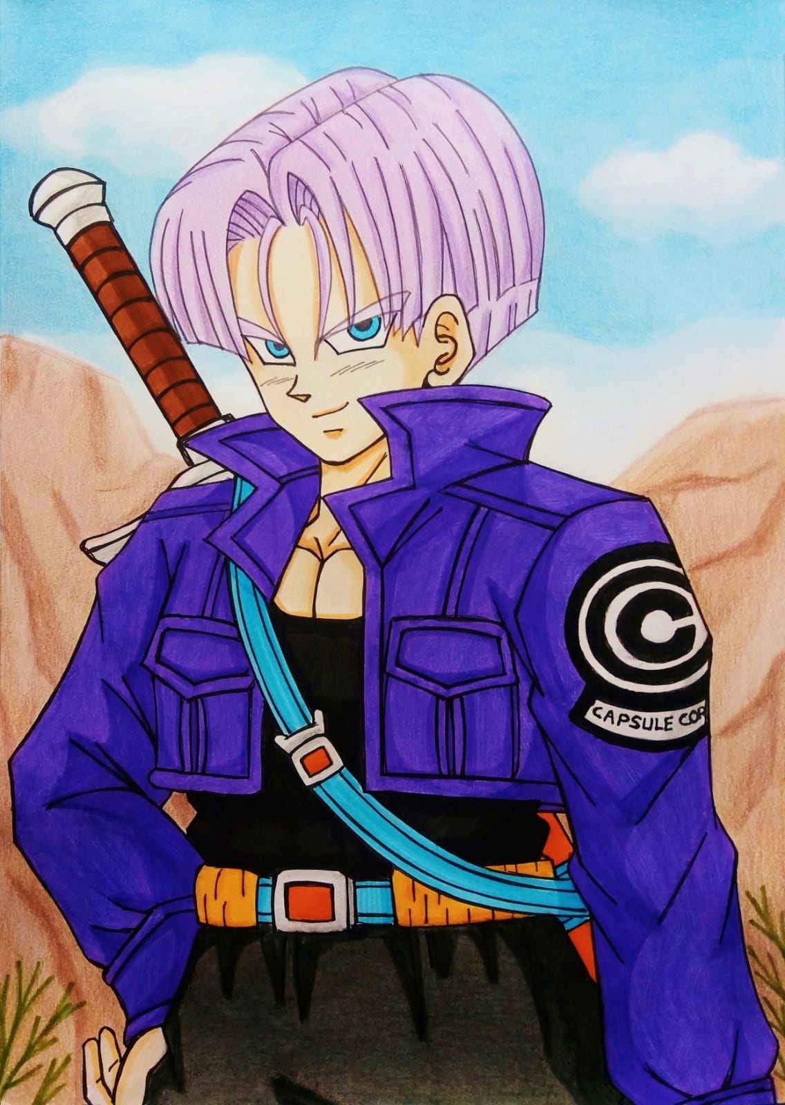 My sister drew Future Trunks | Scrolller