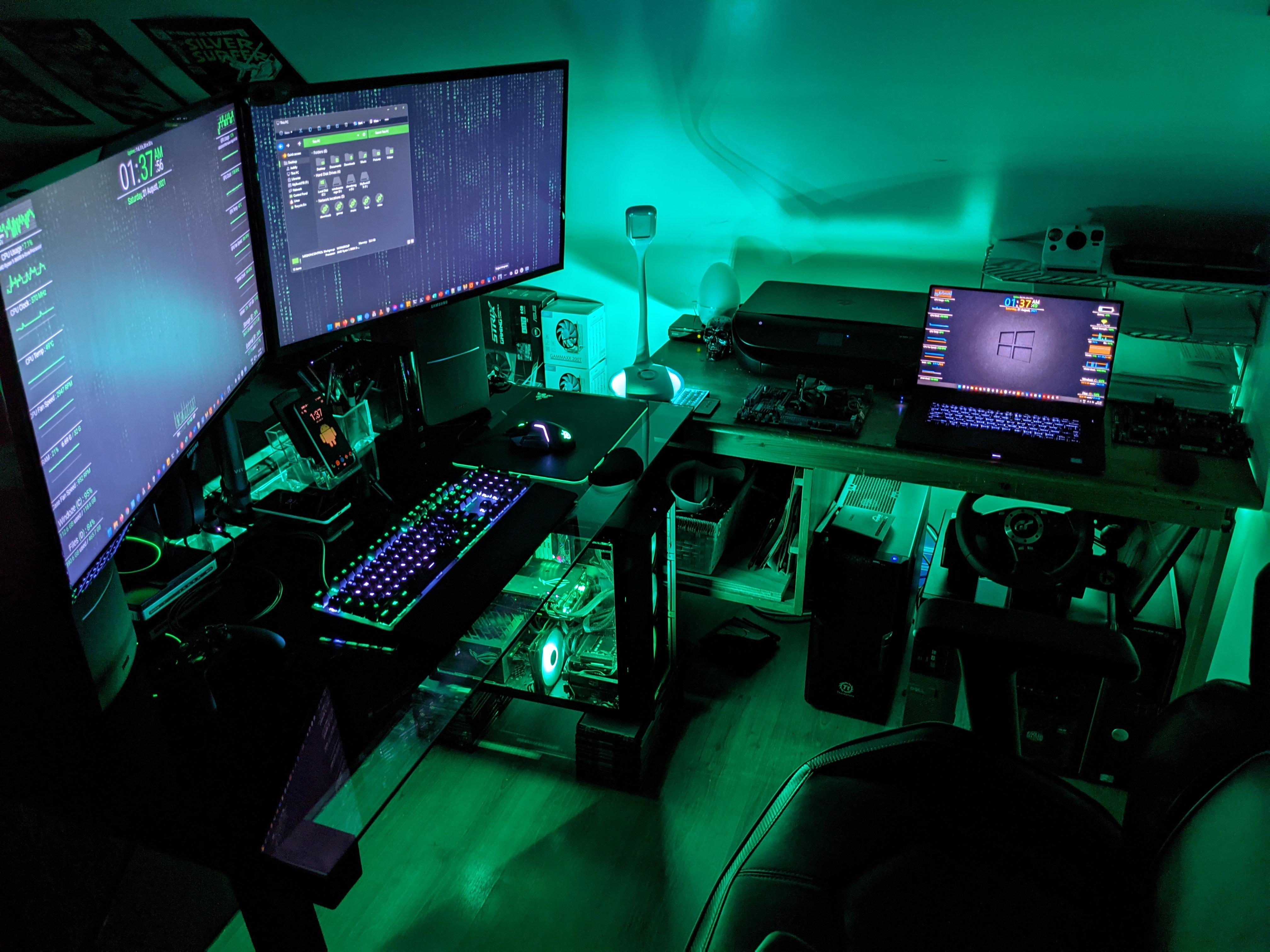 My slightly "Matrix" inspired setup | Scrolller