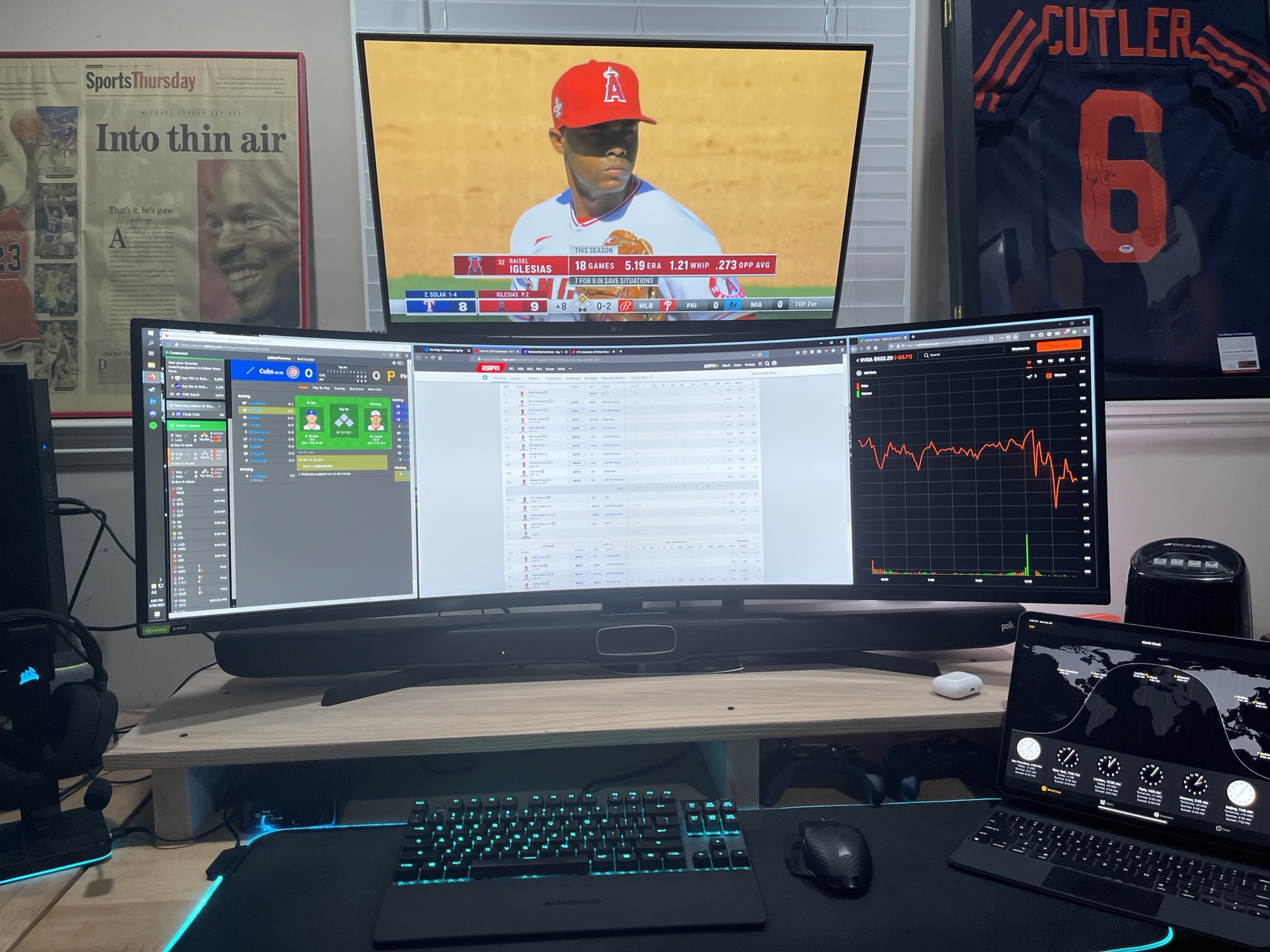 My sports, work, and gaming station | Scrolller
