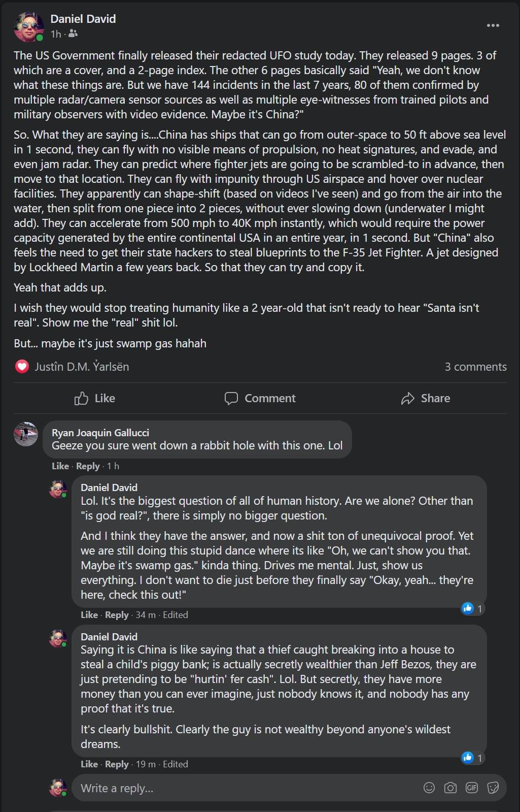 My take on the UFO report... | Scrolller