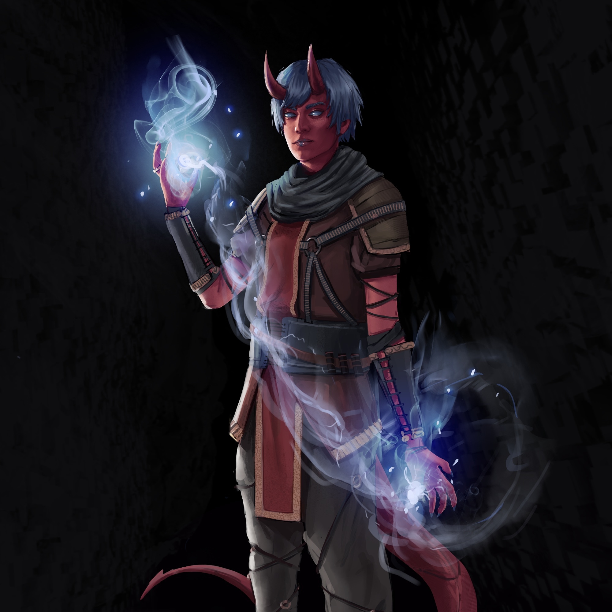 My tiefling warlock for my first dnd campaign | Scrolller