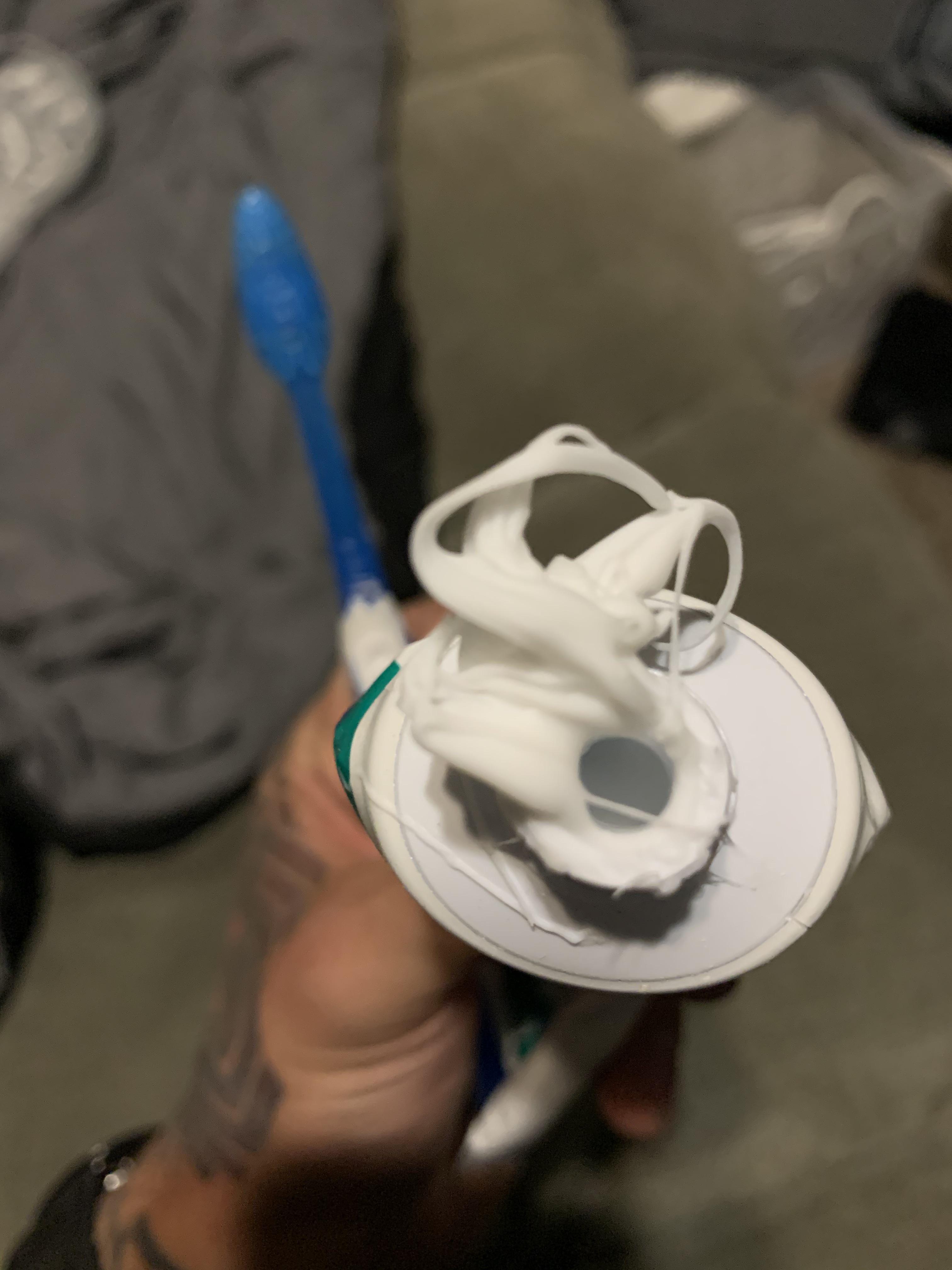 My toothpaste looks like Ursula from little mermaid | Scrolller