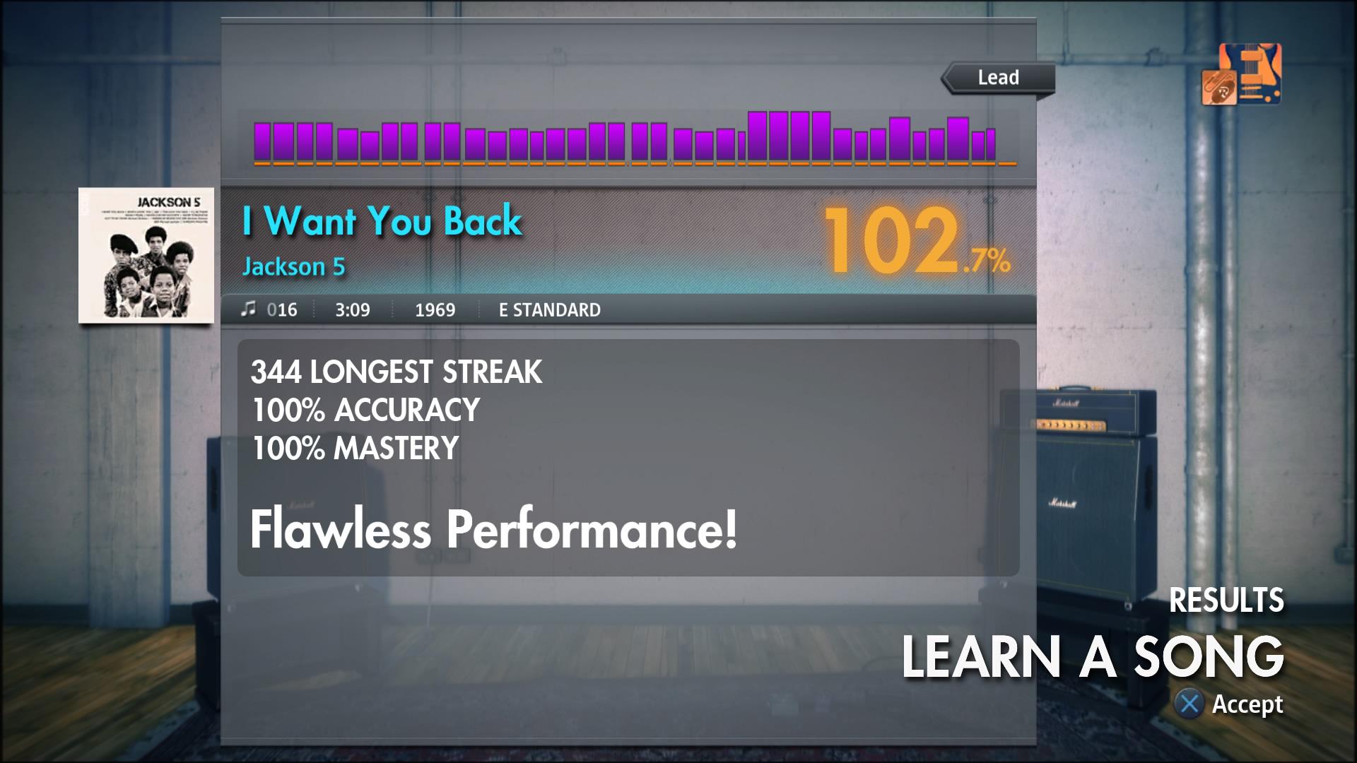 My very first %100 accuracy on guitar. | Scrolller