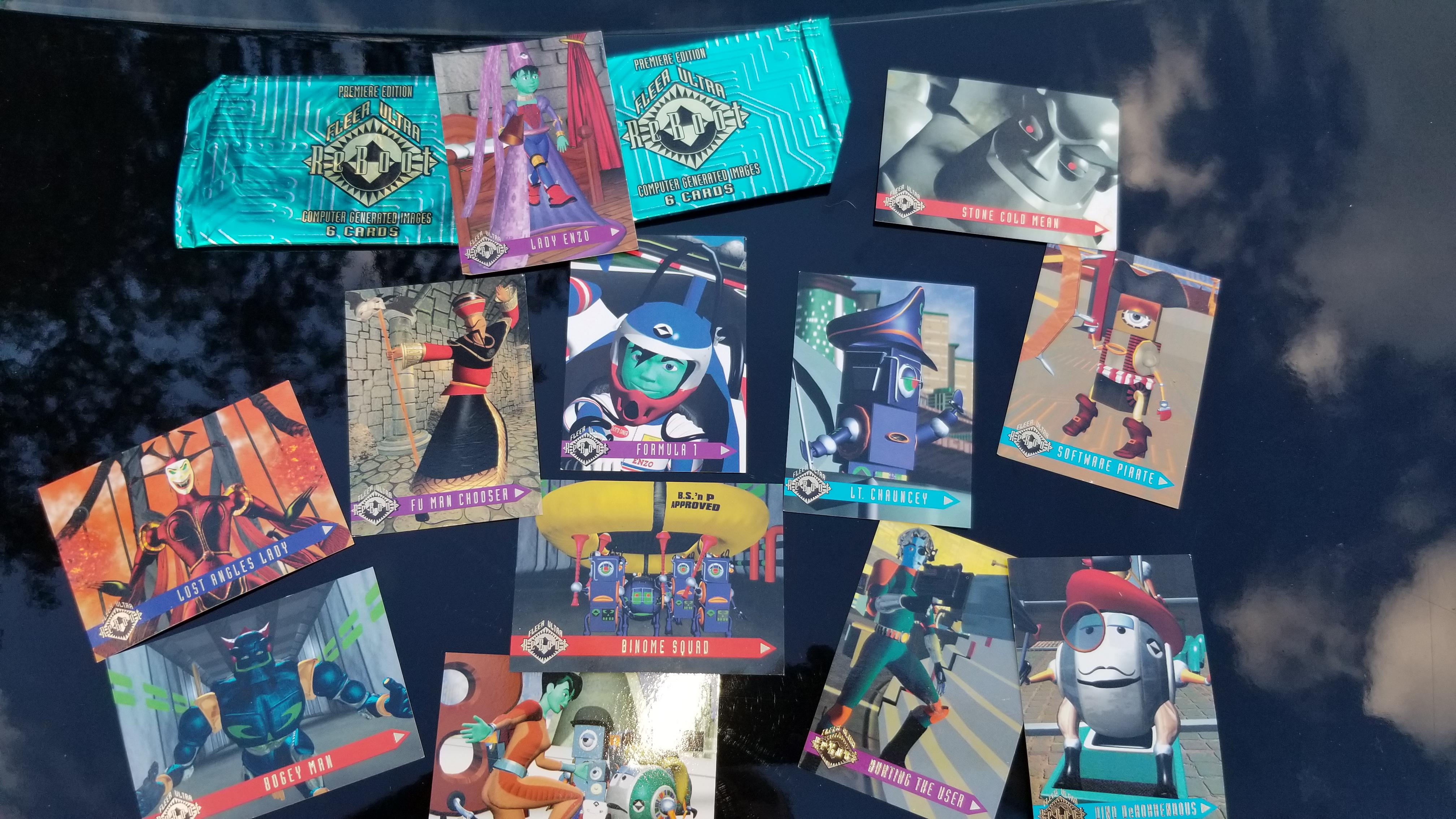 My very small collection of ReBoot trading cards | Scrolller