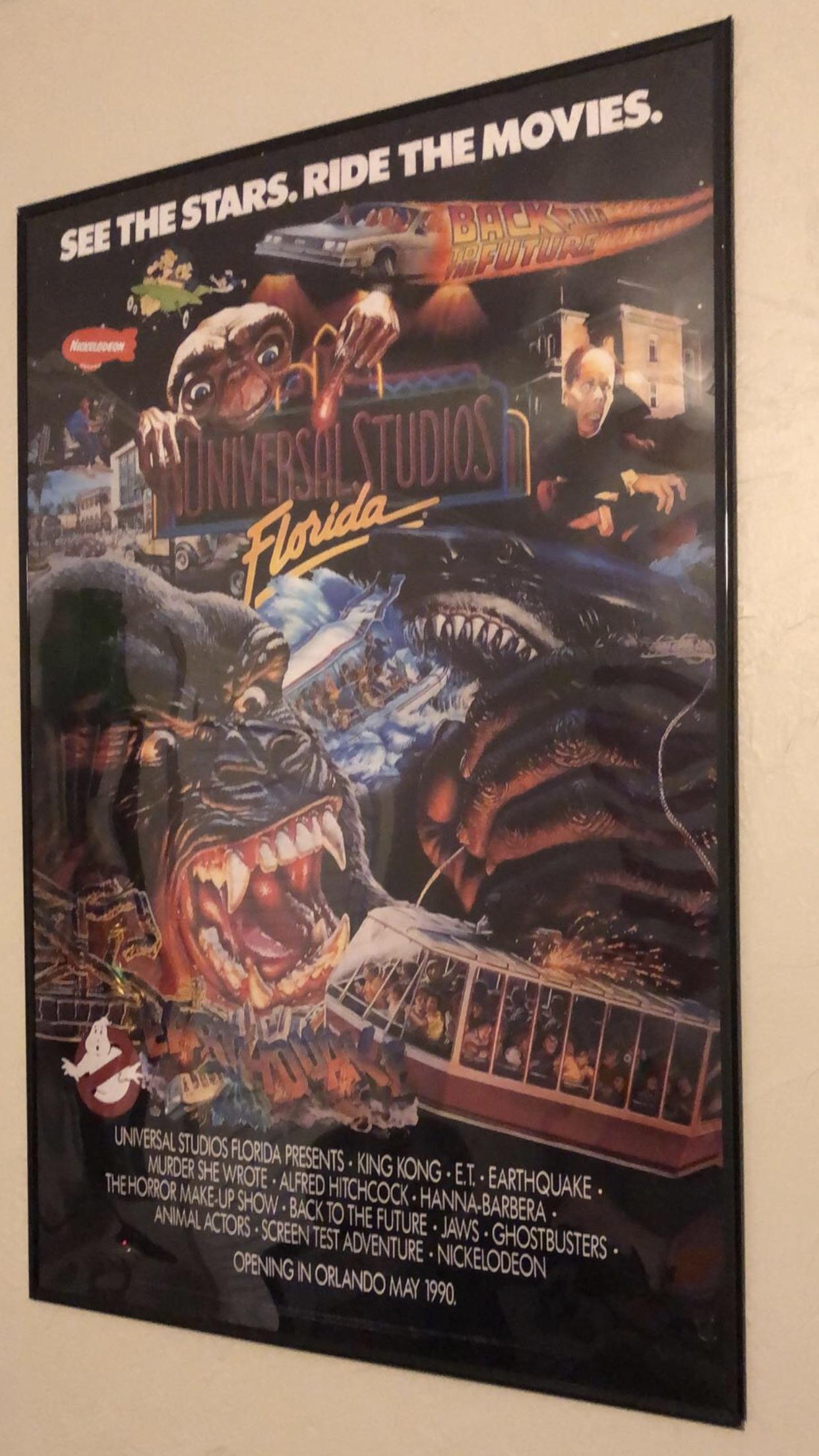My vintage Universal Studios Florida poster finally arrived. | Scrolller