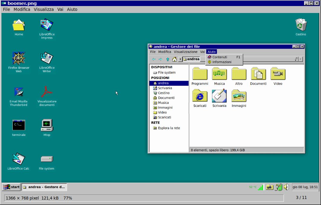 My win95 boomer setup (it's gnu/linux) | Scrolller