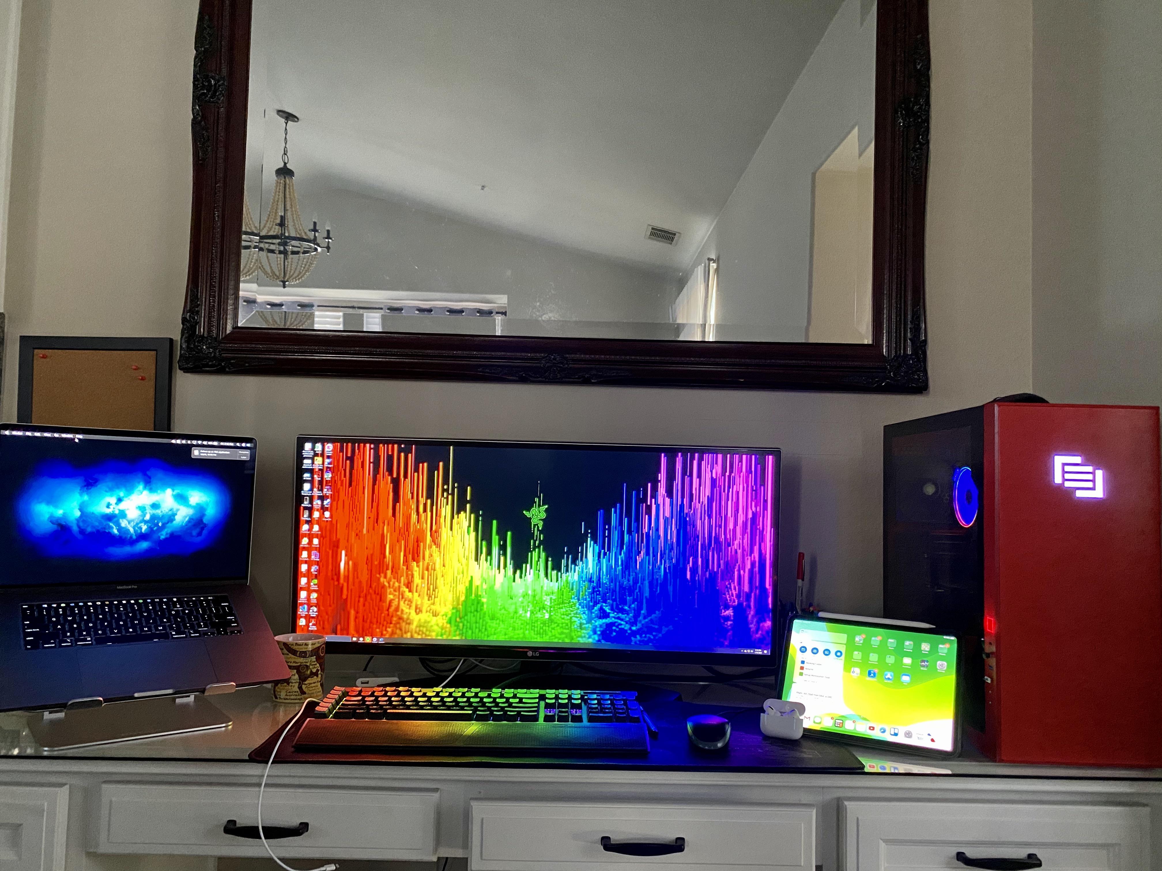 My workstation. PC and Apple combo powerhouse | Scrolller