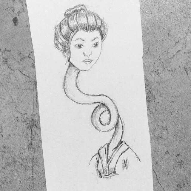 My Yokai drawing, super quick doodle | Scrolller