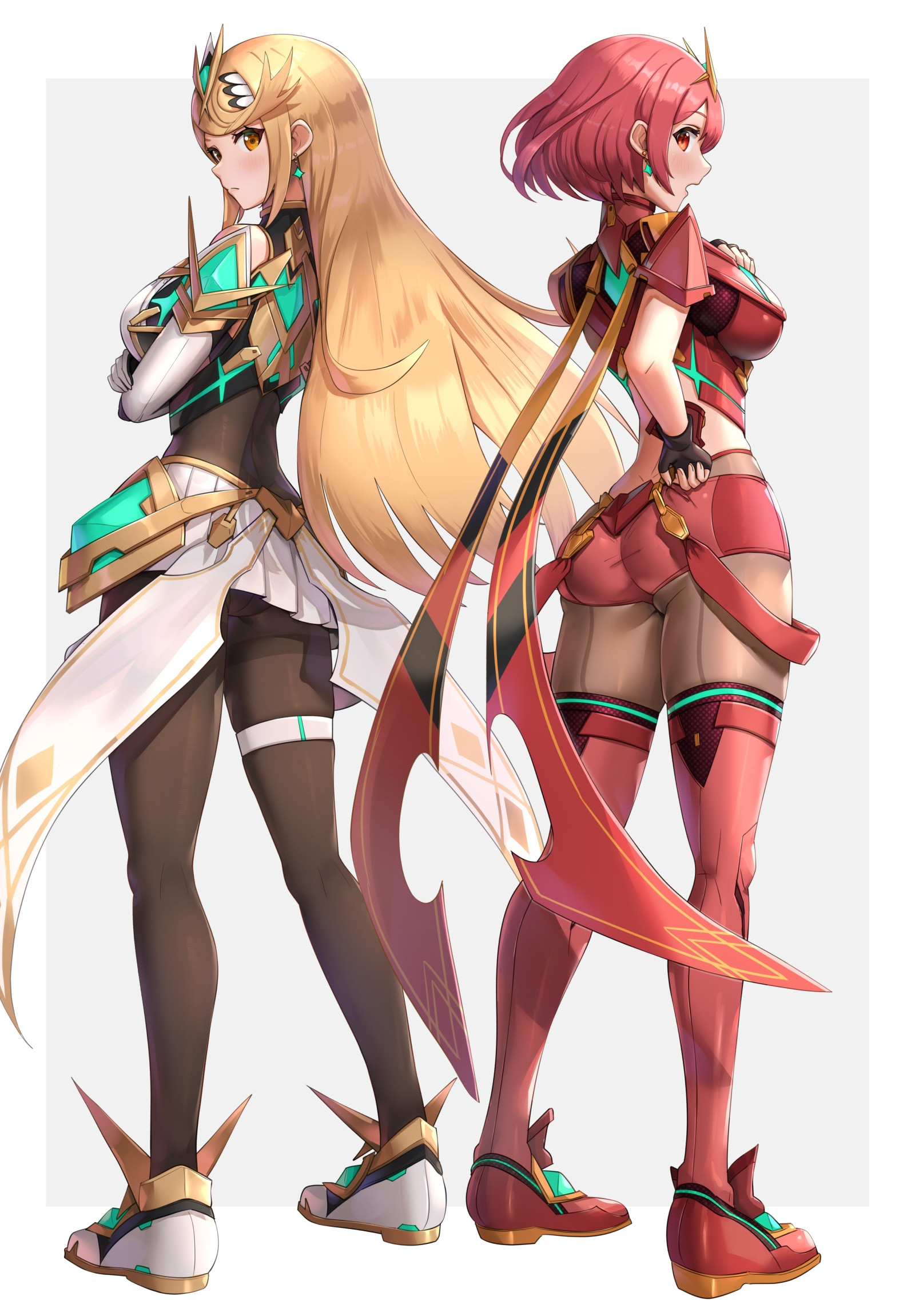 Mythra & Pyra in their Smash Designs | Scrolller