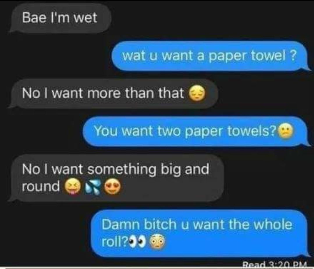 Nah toilet paper obviously | Scrolller