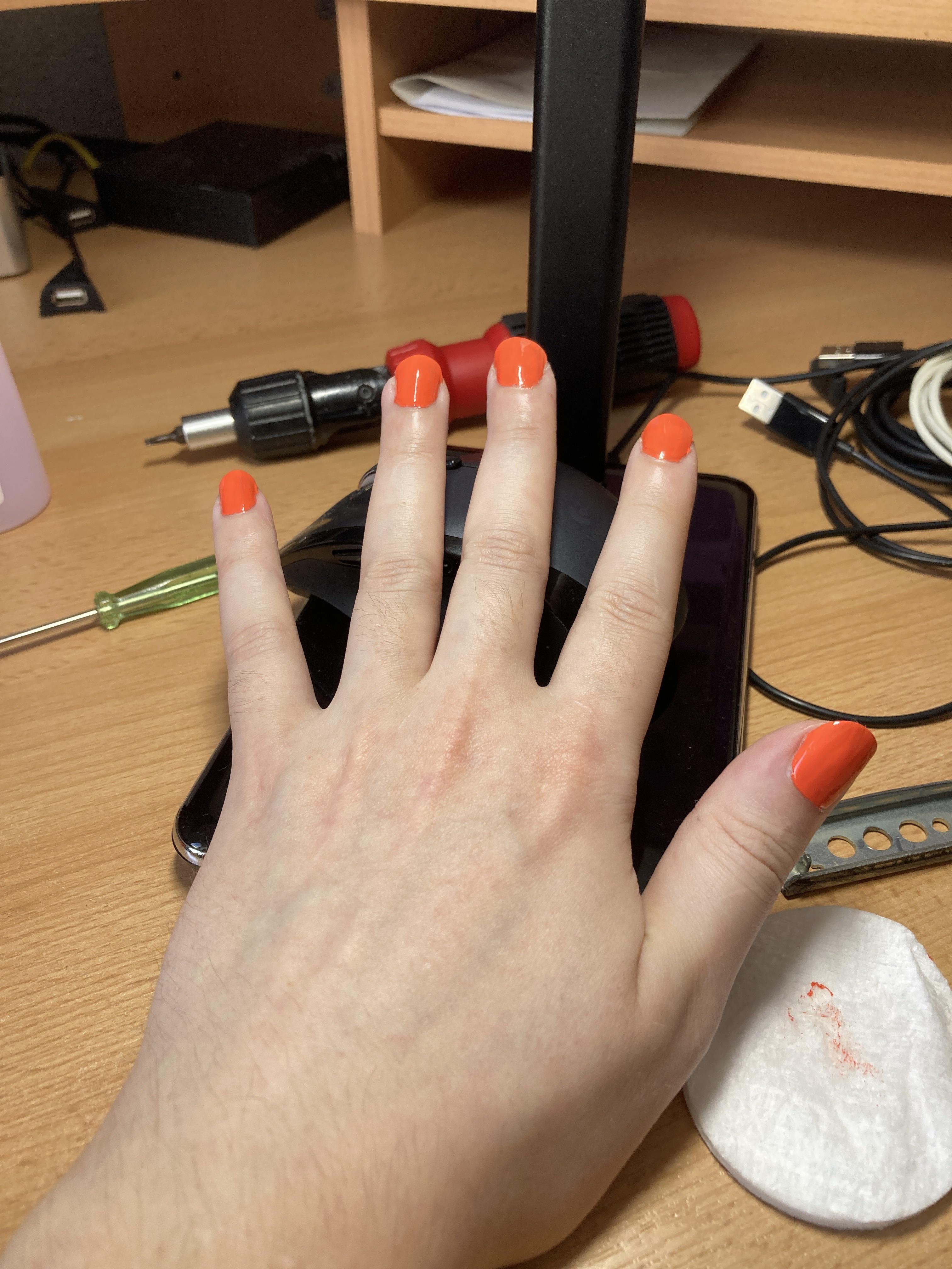 Nail in progress | Scrolller