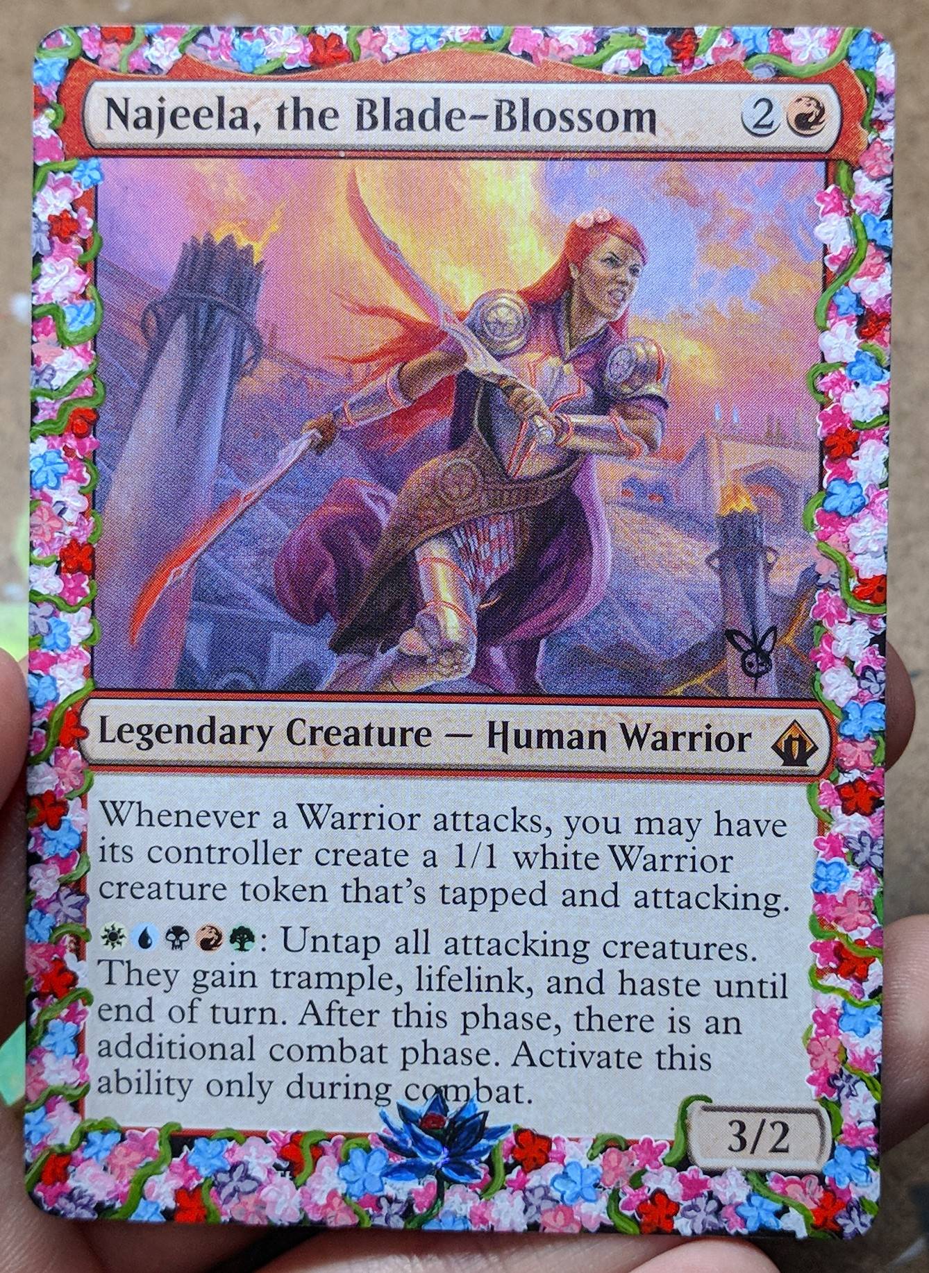 Najeela, the Blade-Blossom border alteration | Scrolller