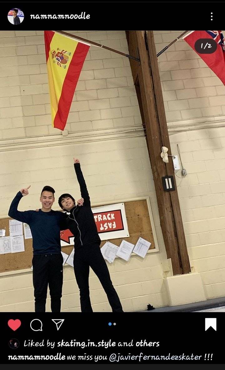 Nam's Instagram update with Yuzuru | Scrolller