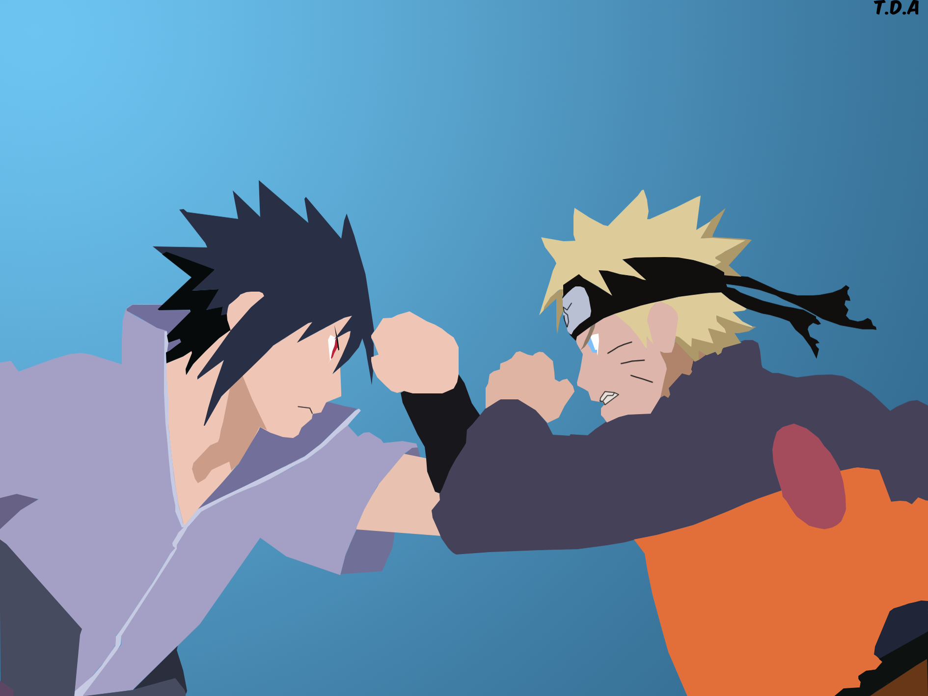 Naruto vs Sasuke fanart | Scrolller