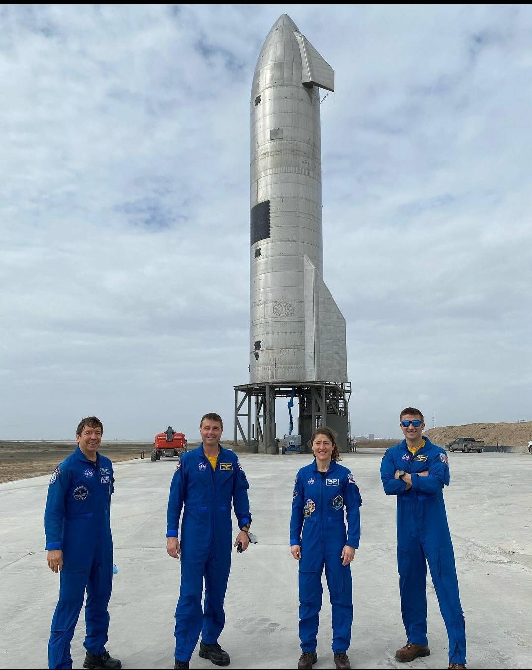 NASA astronaut Christina Koch at the Boca Chica launch site | Scrolller