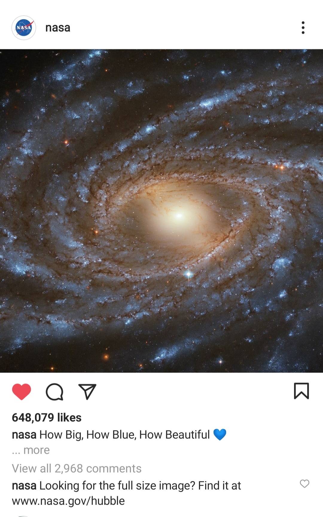 NASA referencing FATM on their insta! | Scrolller