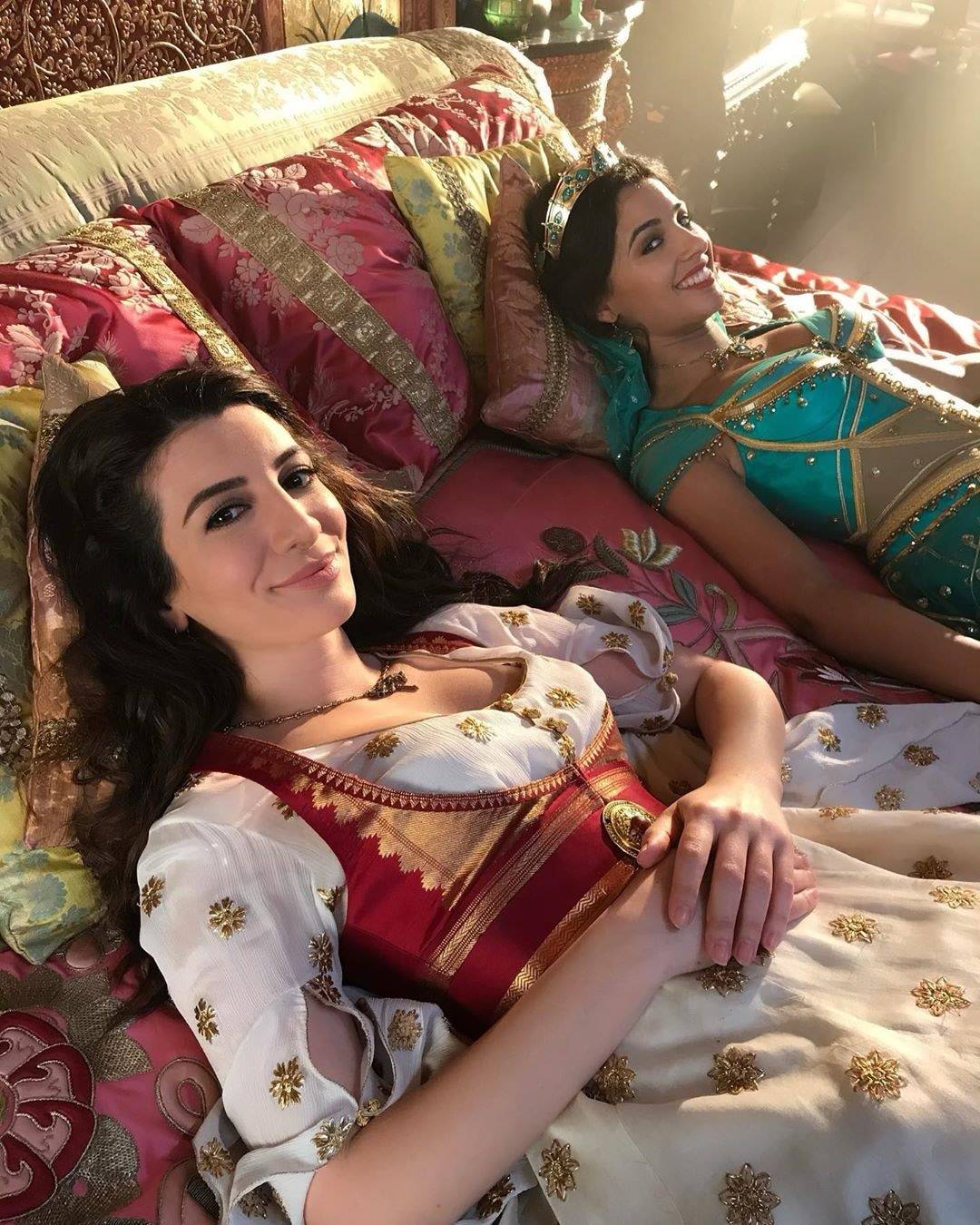 Nasim in bed w/ Princess Jasmine (wish she'd gotten that part...) | Scrolller