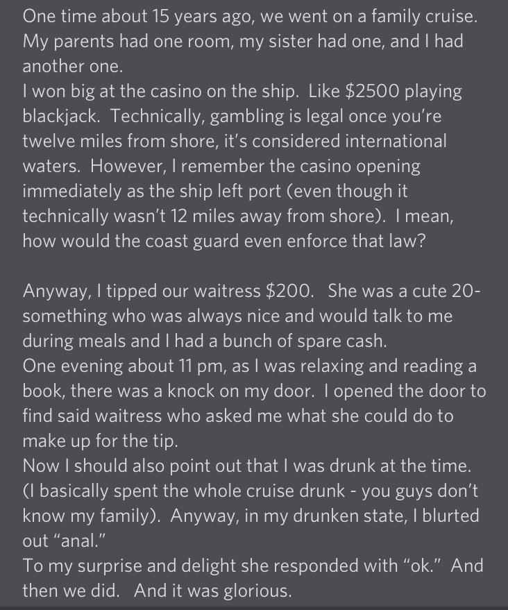 Neckbeard bragging on discord about a totally real encounter | Scrolller