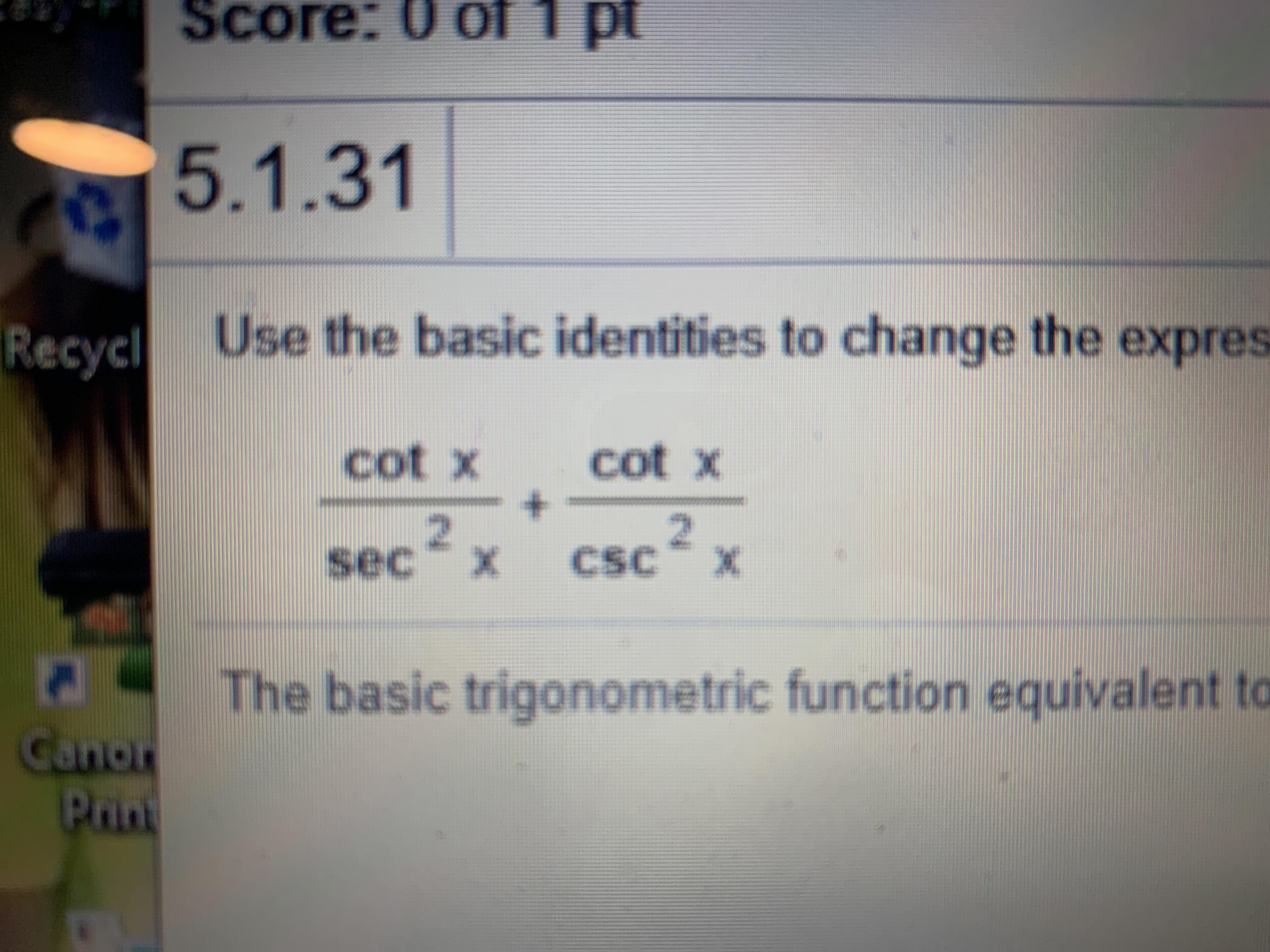 Need help simplifying this into a basic trig function. | Scrolller