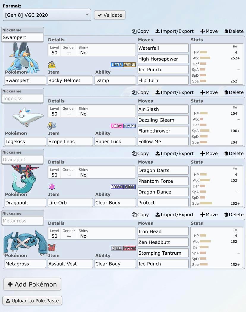 Need help with my team. Any improvements would be welcomed. I'm also torn on what two other ...